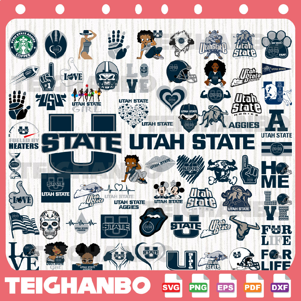 67 Files Utah State Aggies Team Bundle Svg, Utah State Aggie | Inspire ...