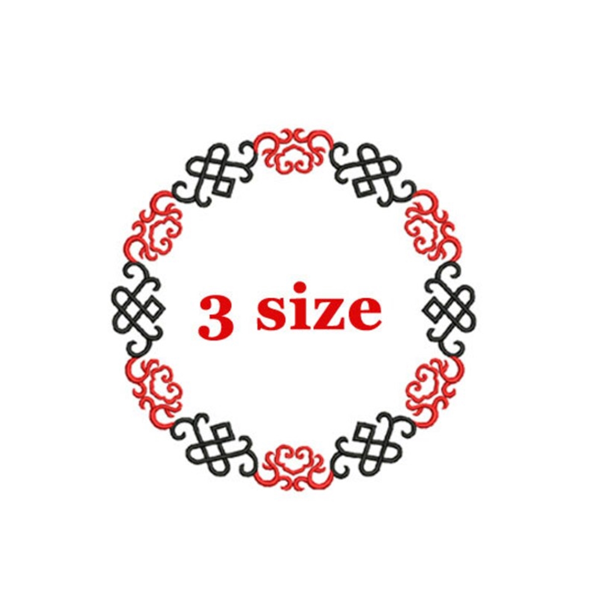 Monogram Floral Border Embroidery Design. Frame Border Embro | Inspire ...