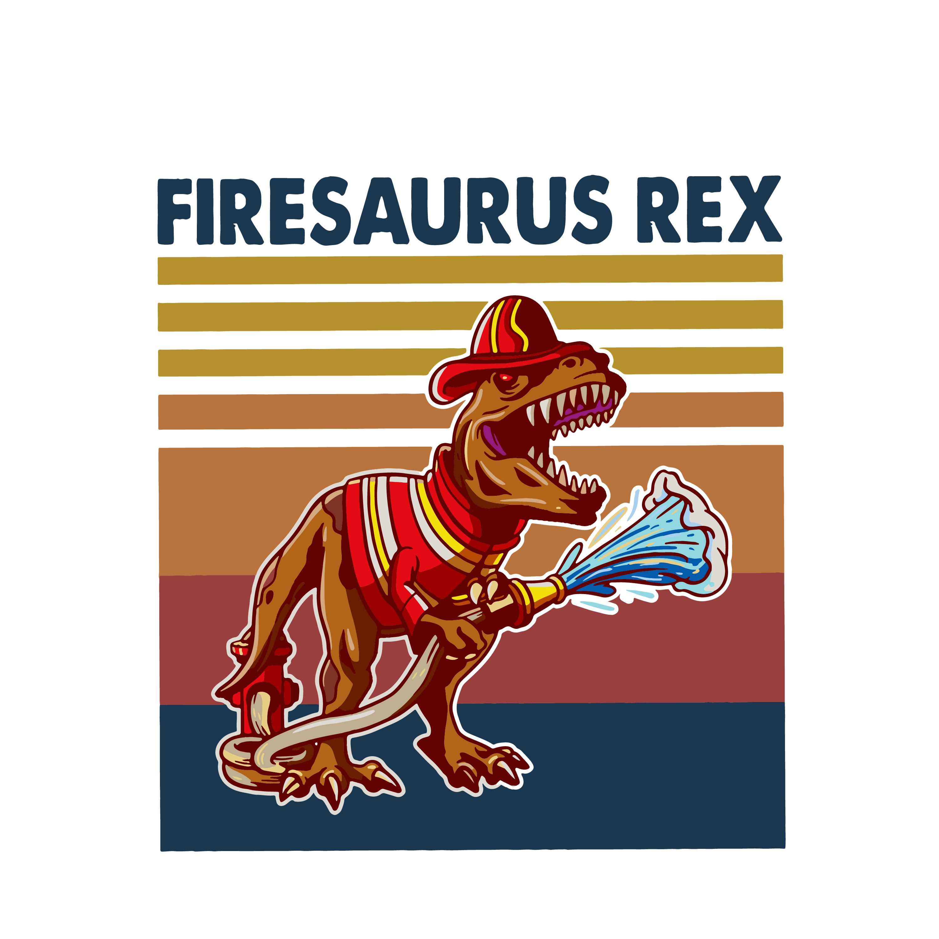 Fireman Fire Fighter Uniform Dinosaur T Rex Layered Svg, Din | Inspire ...