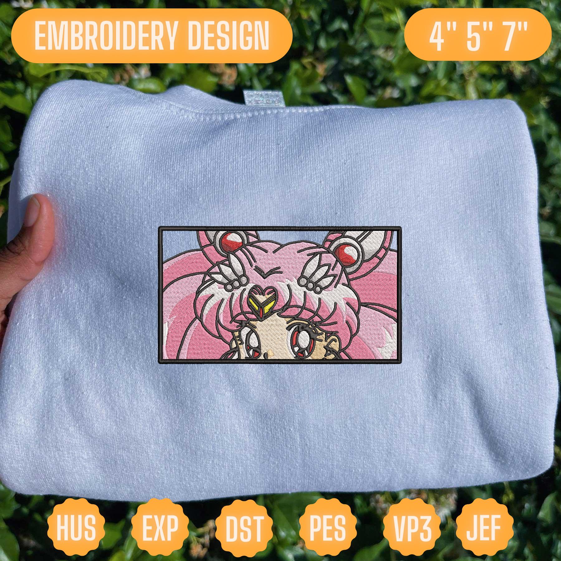 Pink Girl Anime Embroidery Designs, Inspired Anime Embroider - Inspire ...