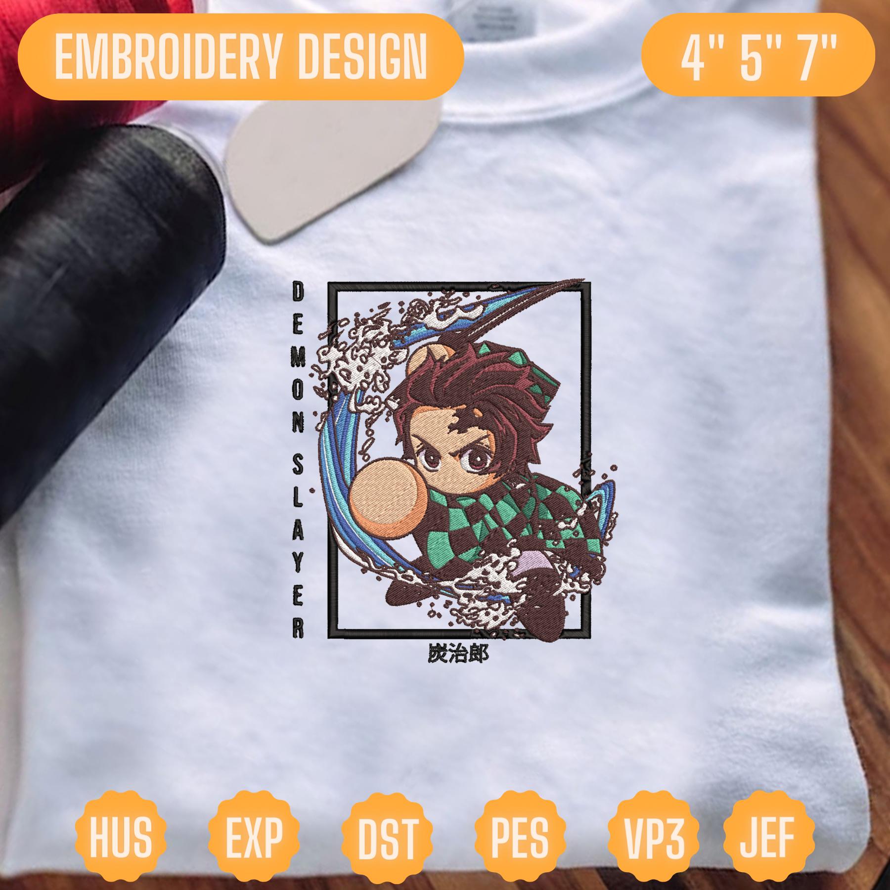 Anime Inspired Embroidery Designs, Anime Character Embroider - Inspire ...