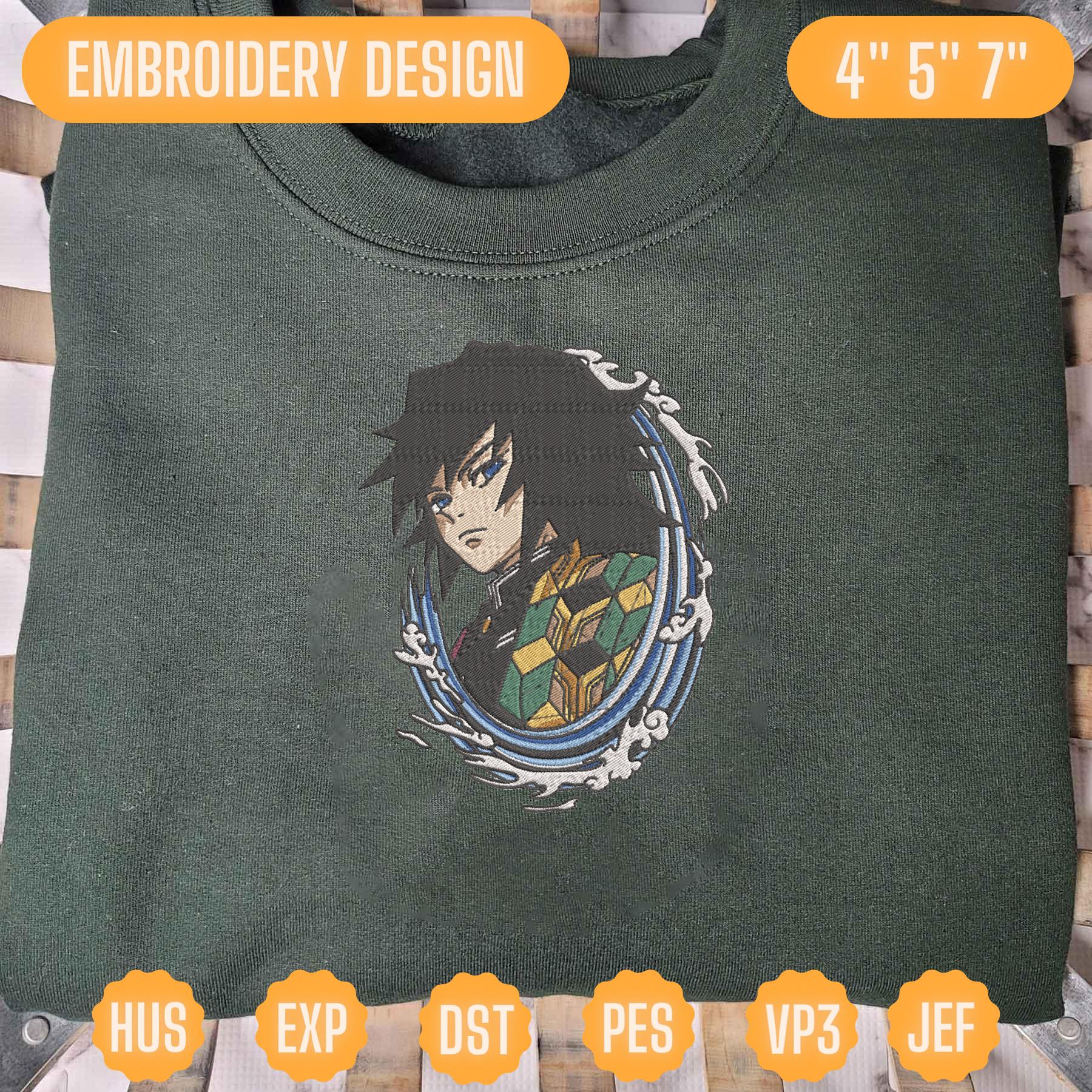 Anime Inspired Embroidery Designs, Anime Character Embroider - Inspire ...