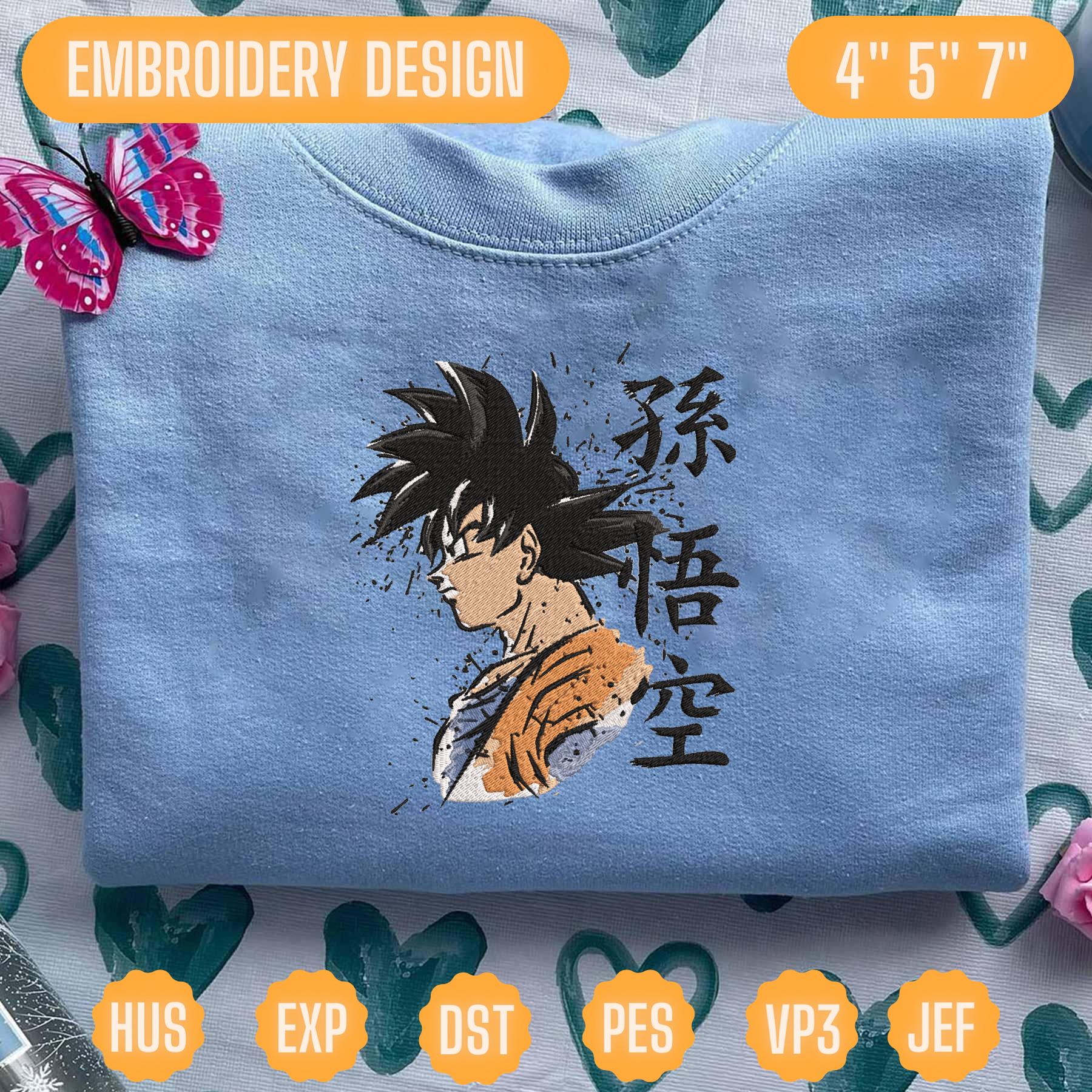 Anime Inspired Embroidery Designs, Anime Character Embroider - Inspire ...