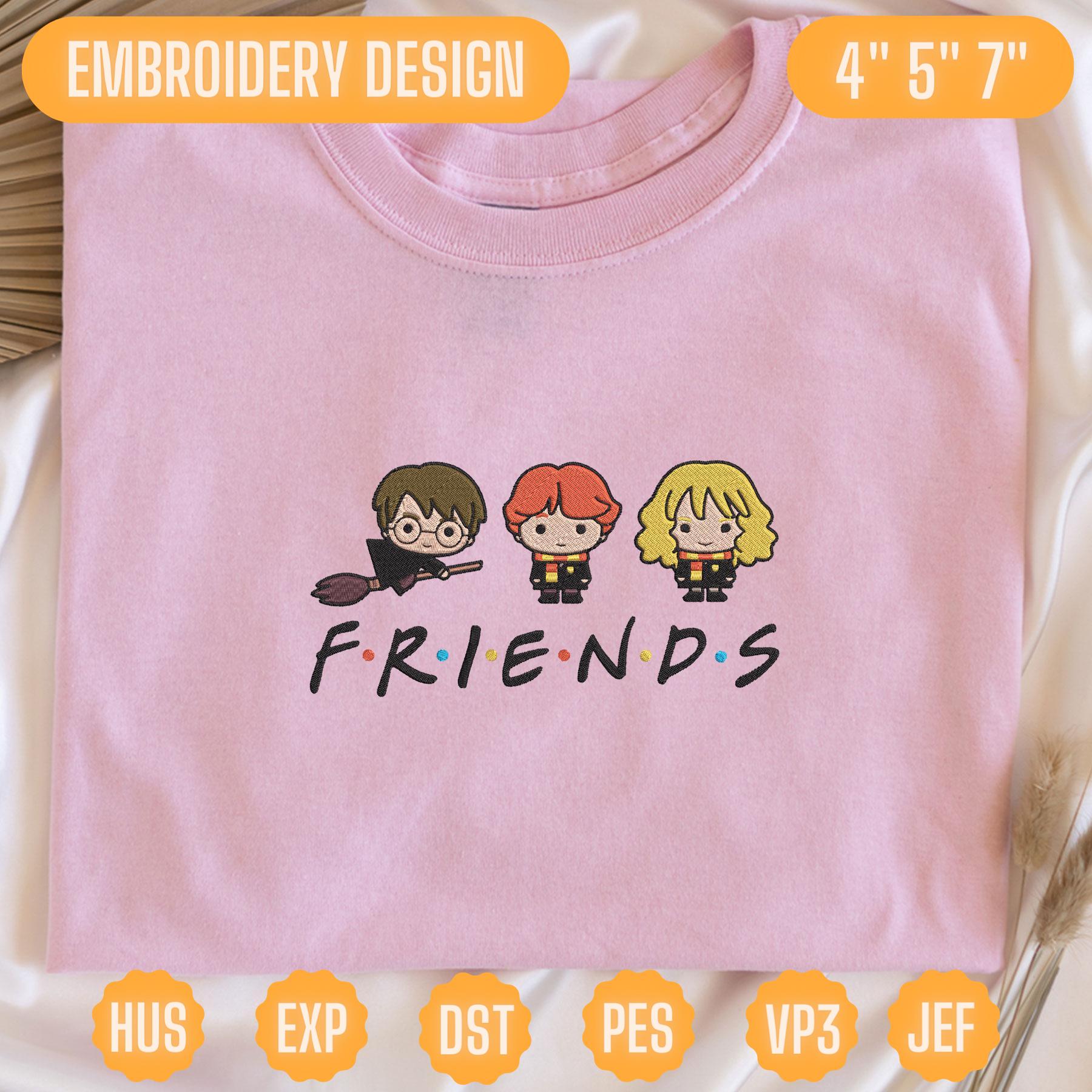 Wizard Friends Embroidery, Embroidery File, Wizard Teen Embr | Inspire ...