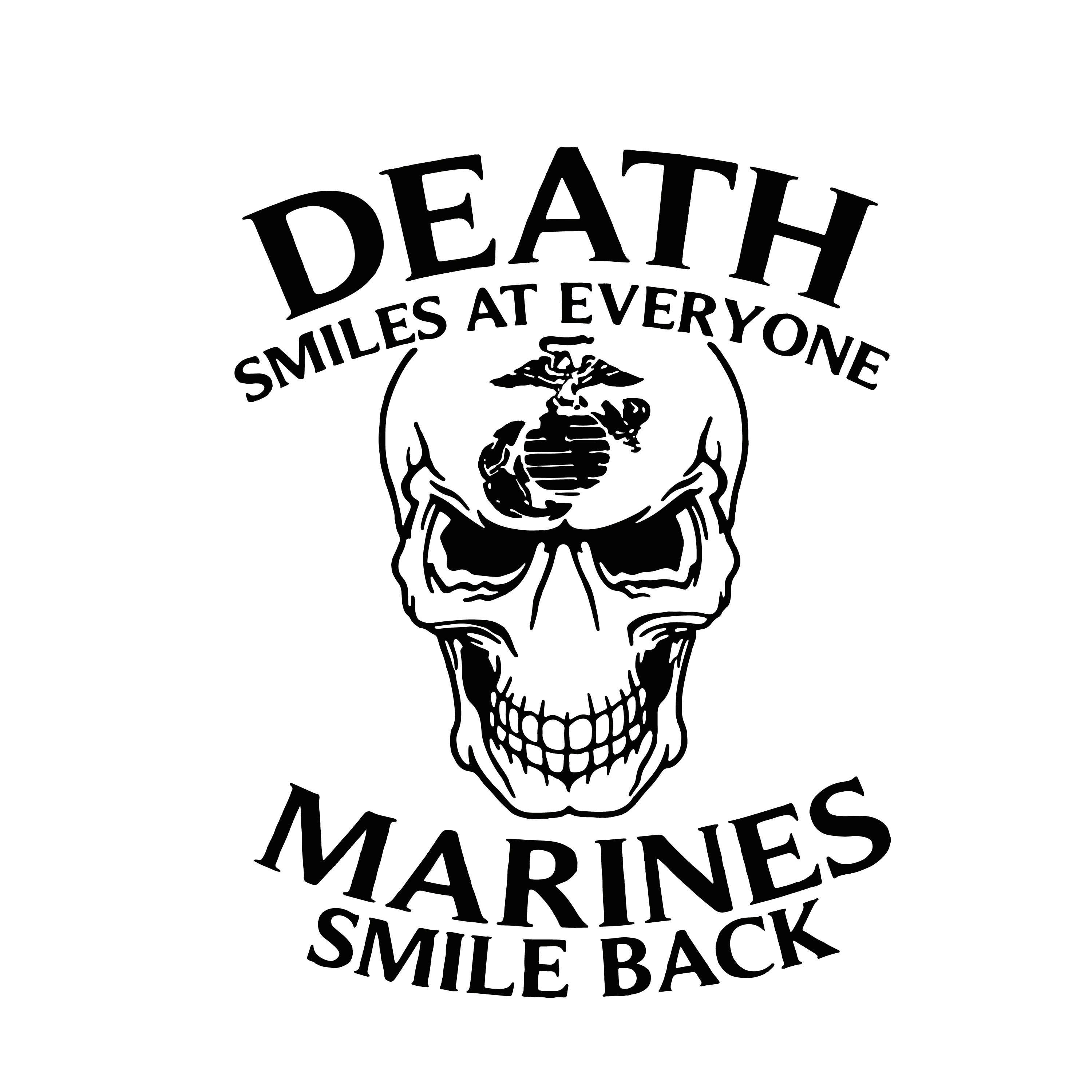 Death Smiles At Everyone Marines Smile Back Svg, Trending Sv | Inspire ...