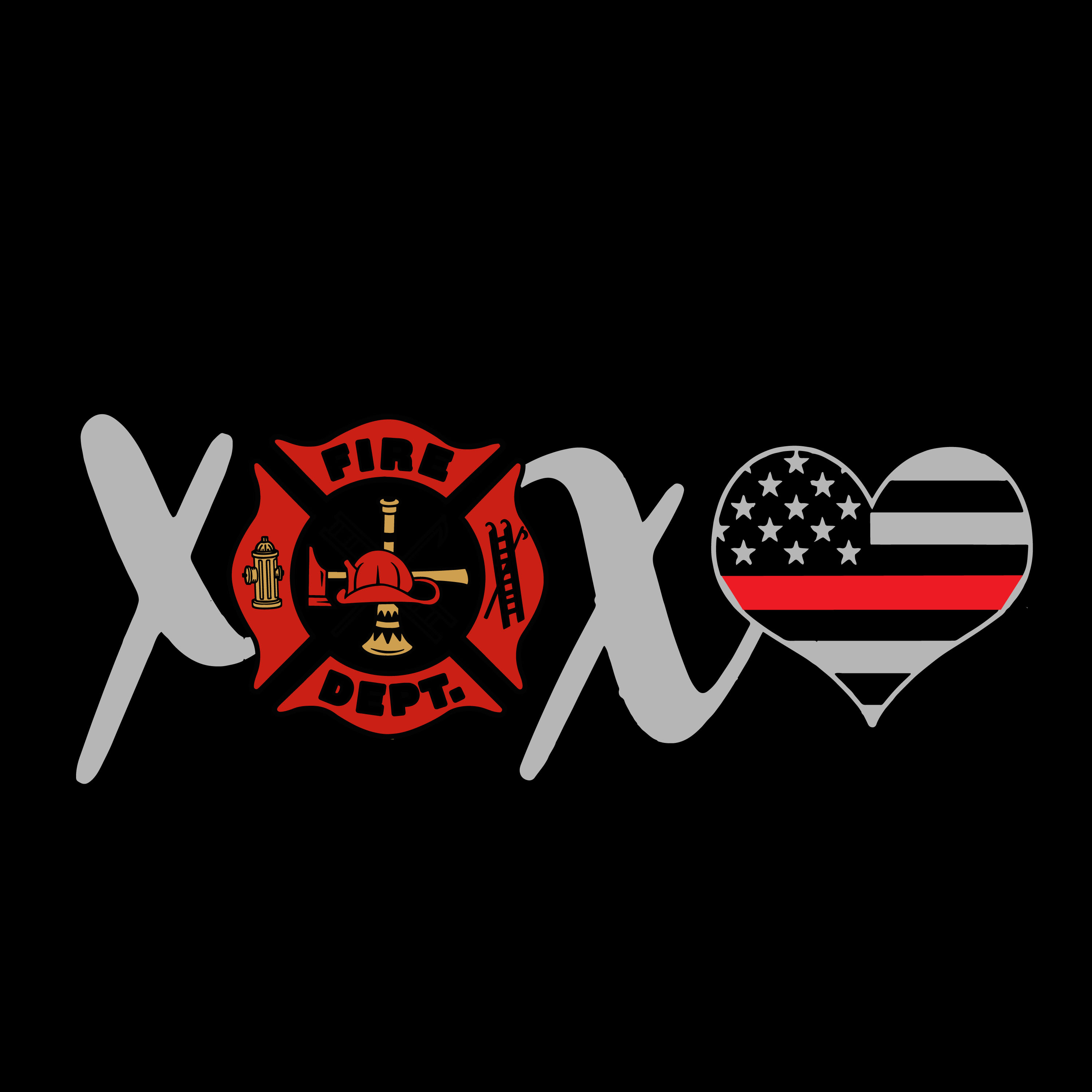 Xoxo Heart Firefighter Svg, Firefighter Svg, Firefighter Gif | Inspire ...