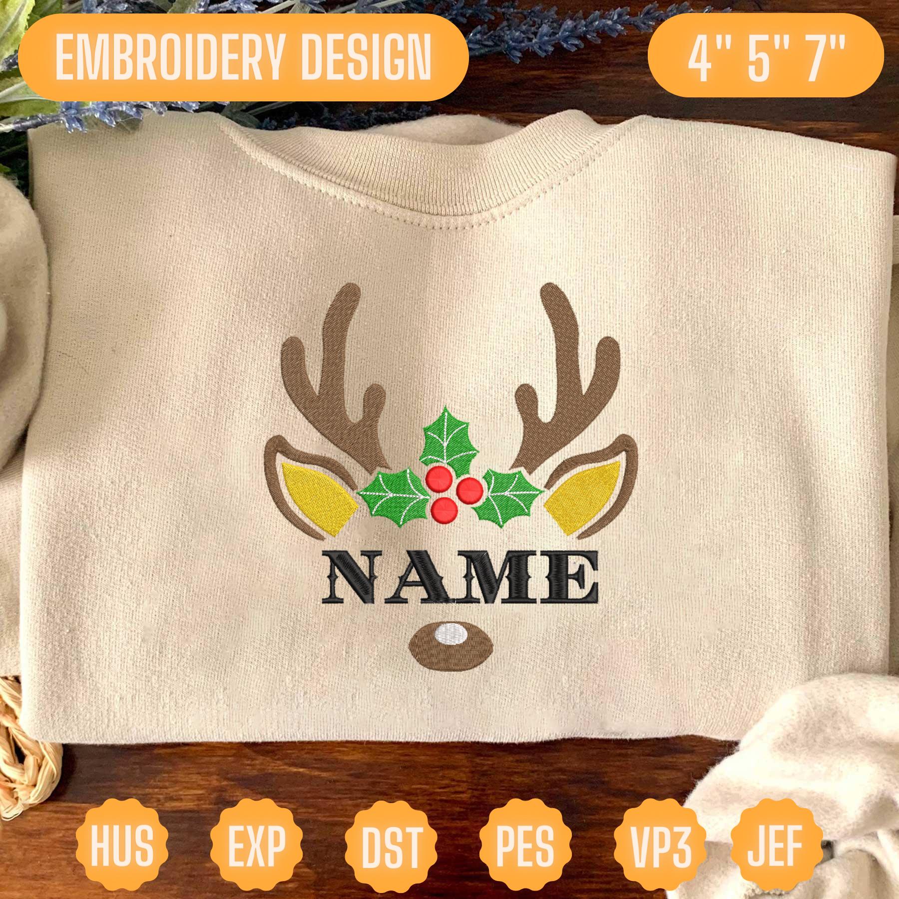 Custom Name Embroidery Designs, Christmas Embroidery Designs - Inspire ...
