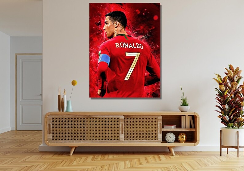 Cristiano Ronaldo Ready To Hang Canvas,Ronaldo Poster,Ronald | Inspire ...