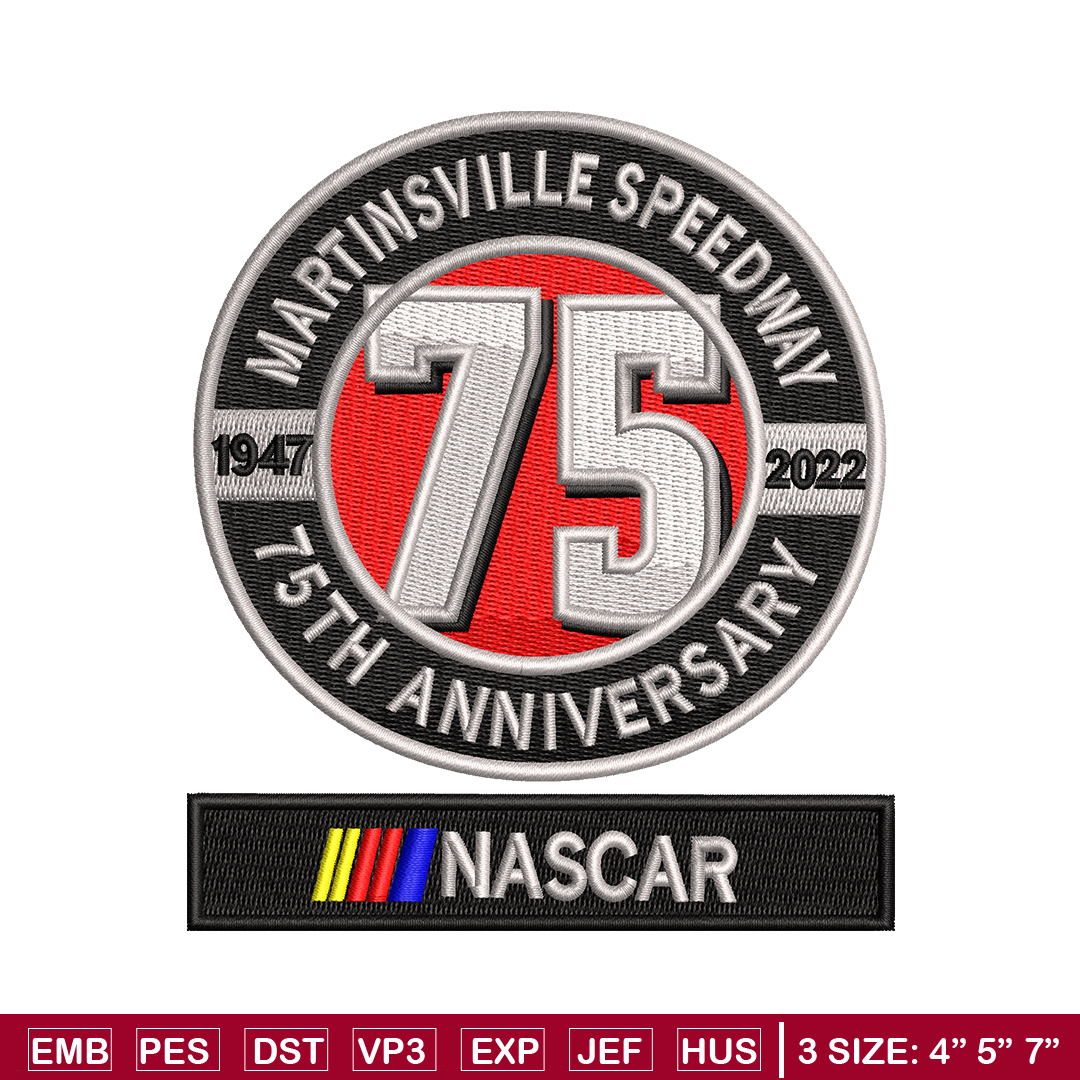 75th Anniversary embroidery design, 75th Anniversary embroid | Inspire ...