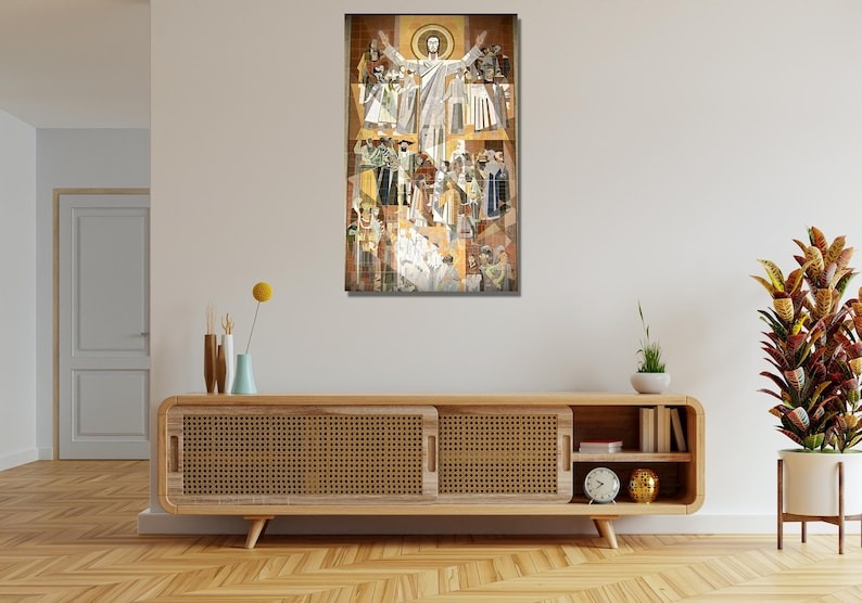 Jesus Touchdown Ready To Hang Canvas,Touchdown Jesus Poster | Inspire ...