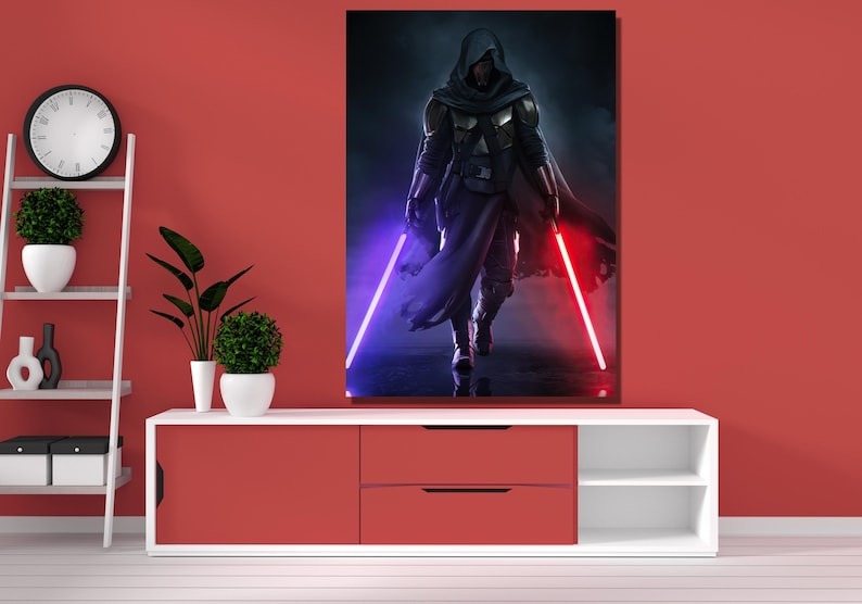 OBI-WAN KENOBI Ready To Hang Canvas,Clone Wars,Darth Vader,L | Inspire ...