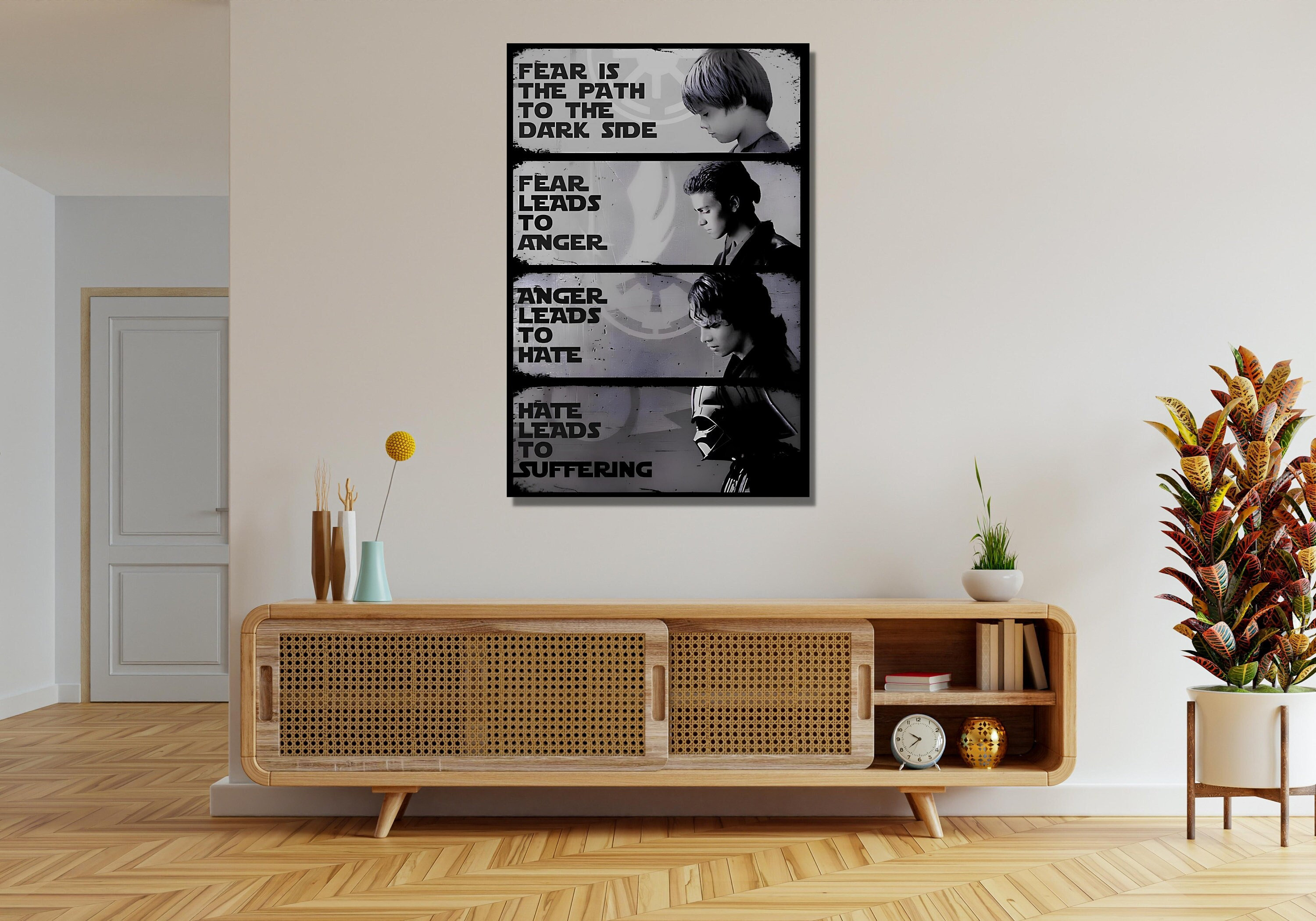 OBI-WAN KENOBI Ready To Hang Canvas,Clone Wars,Darth Vader,L | Inspire ...