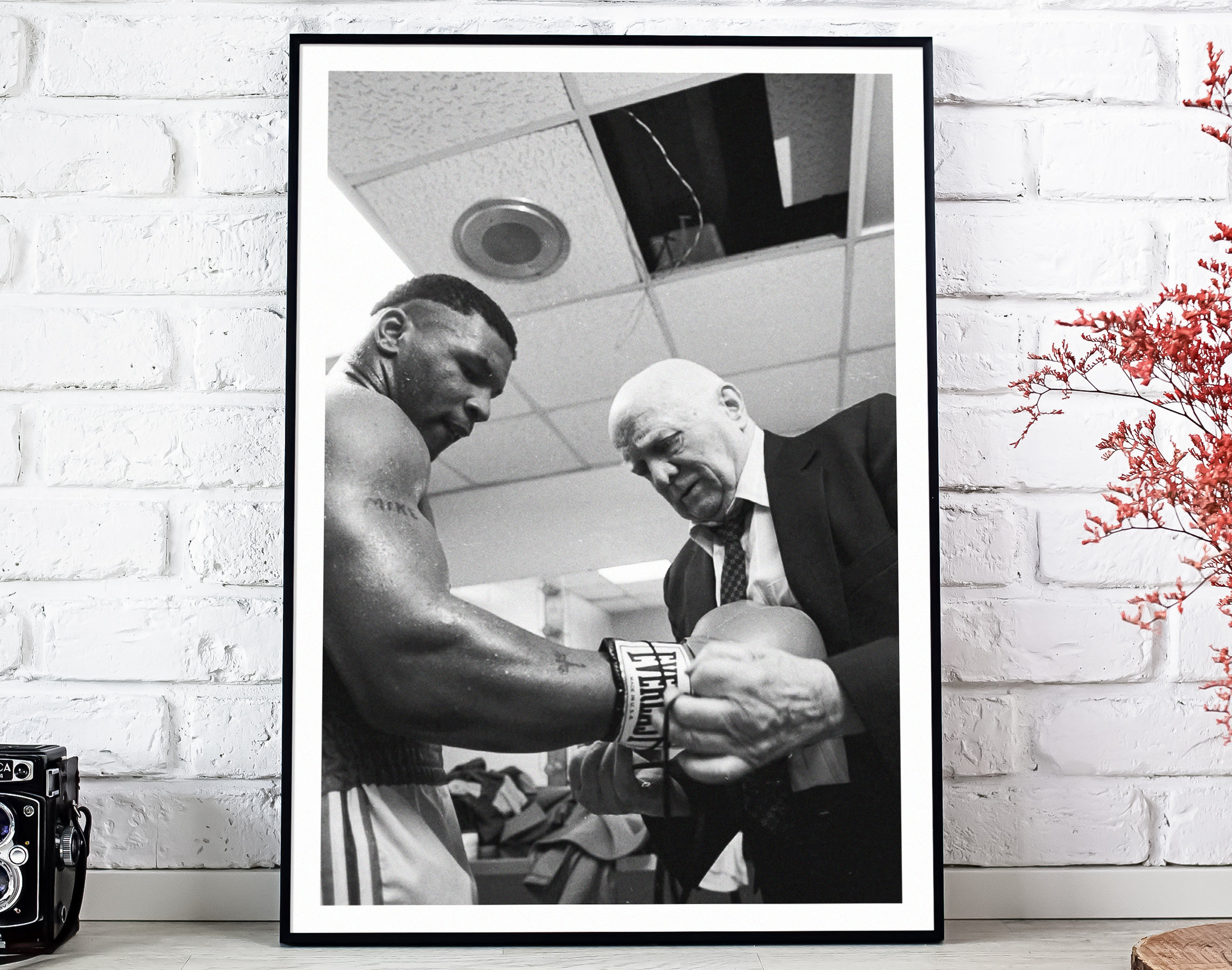 Mike Tyson and Cus D'Amato, Mike Tyson Vintage Photo Poster | Inspire ...