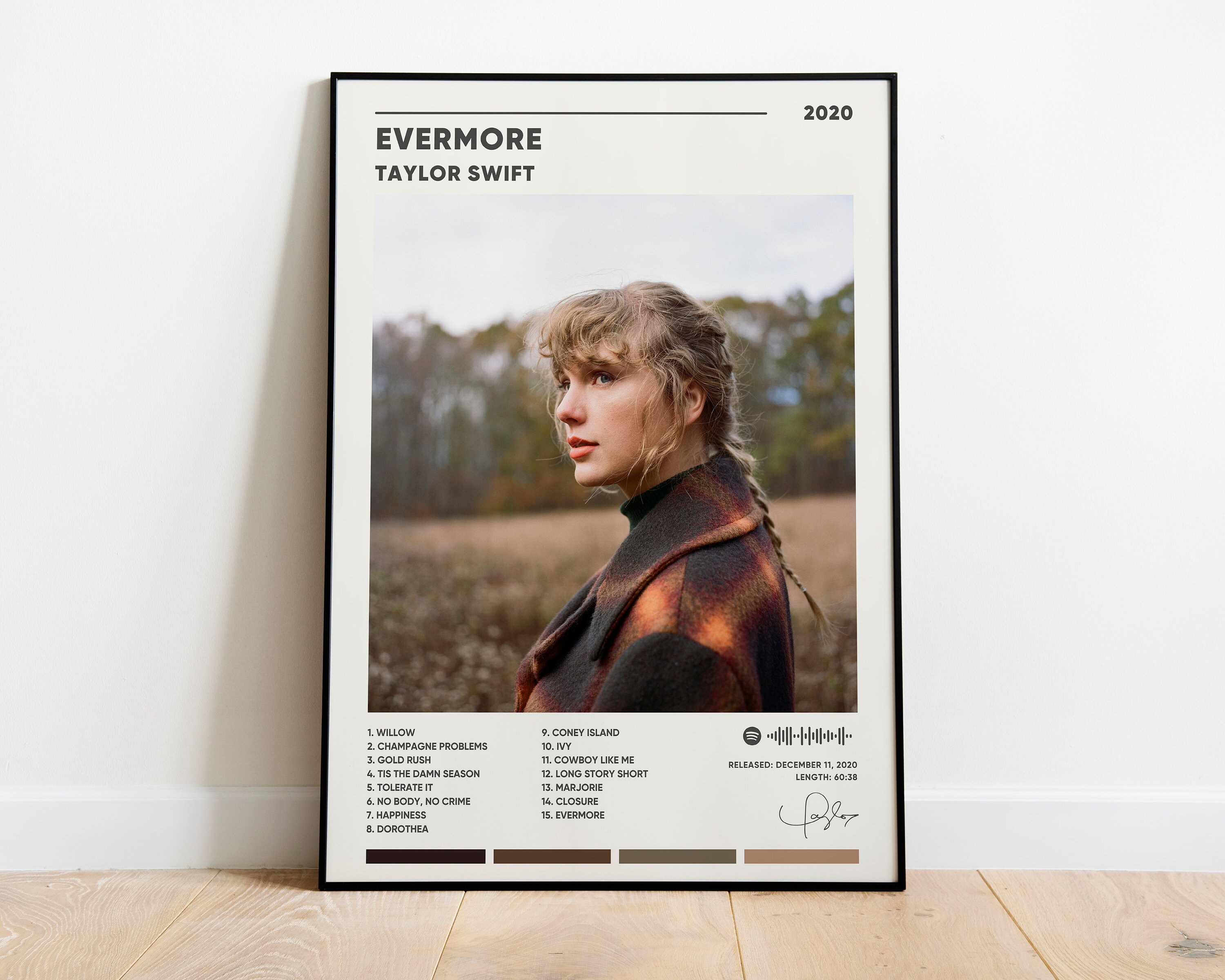 Taylor Swift Evermore Album Cover Poster, Taylor Swift Everm | Inspire ...