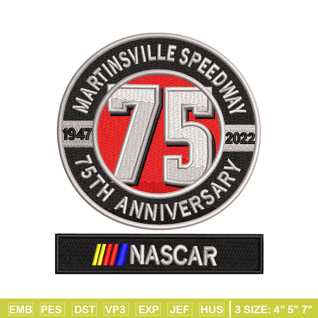 75th Anniversary embroidery design, 75th Anniversary embroid | Inspire ...