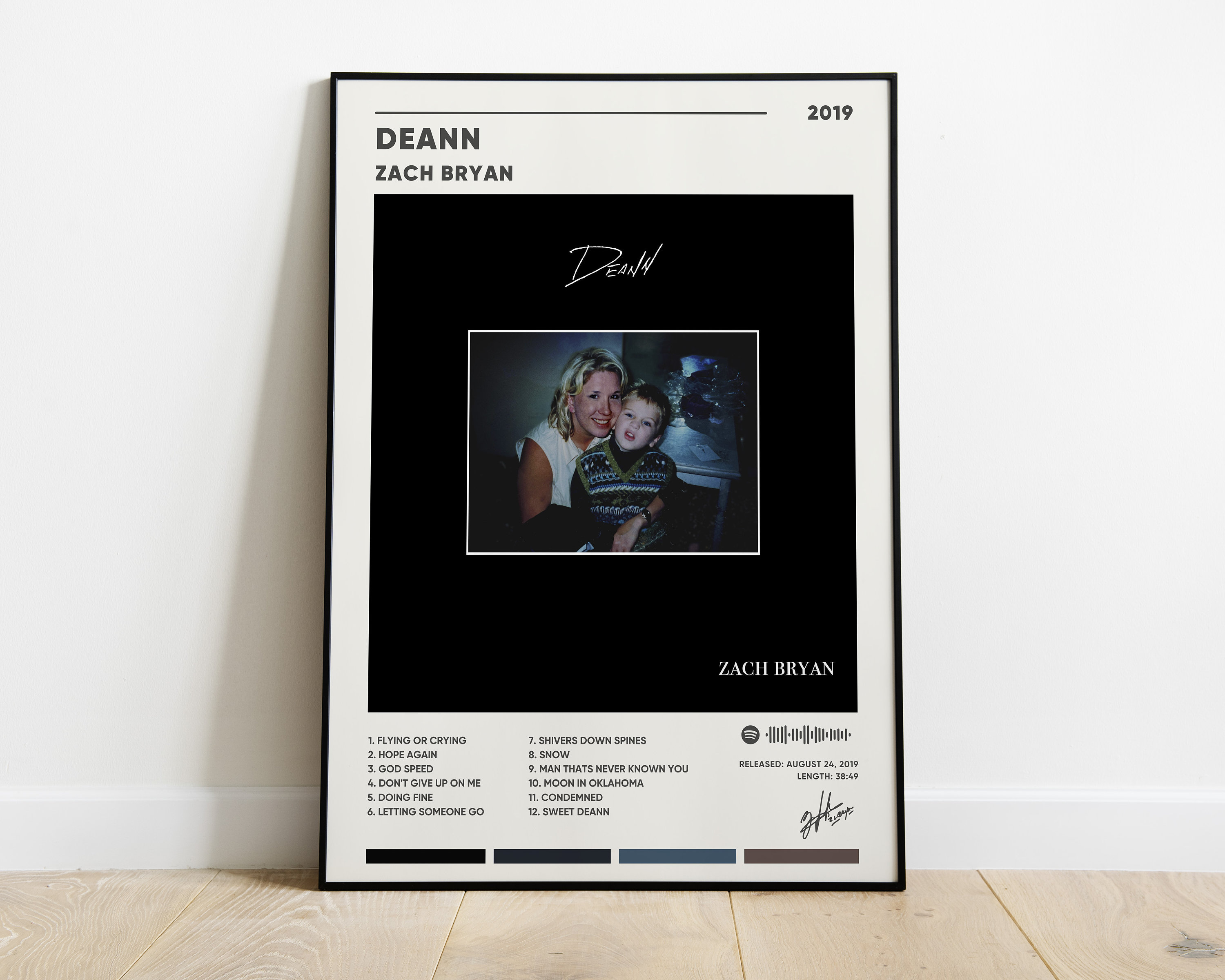 Zach Bryan DeAnn Album Cover Poster, Zach Bryan DeAnn Poster - Inspire ...