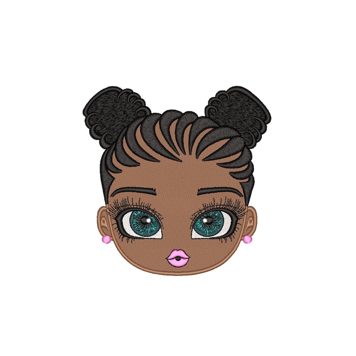 Black Girl Embroidery Design, 4 sizes, Instant download | Inspire Uplift