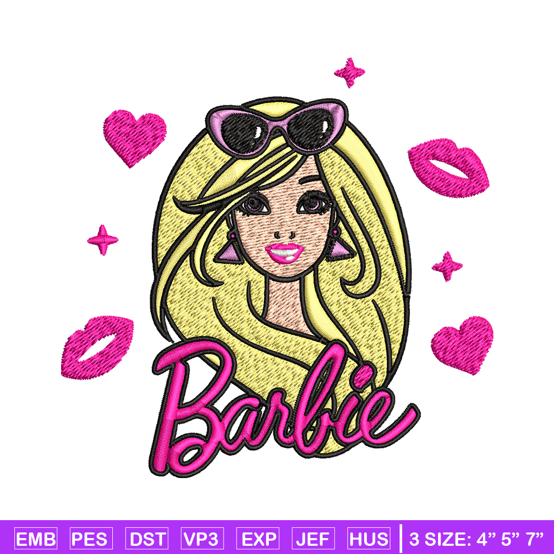 Barbie girl logo Embroidery, Barbie girl logo Embroidery, lo | Inspire ...