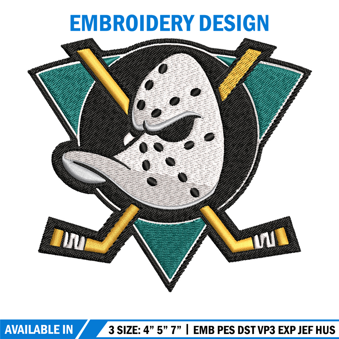 Anaheim Ducks logo Embroidery,NHL Embroidery, Sport embroide | Inspire ...