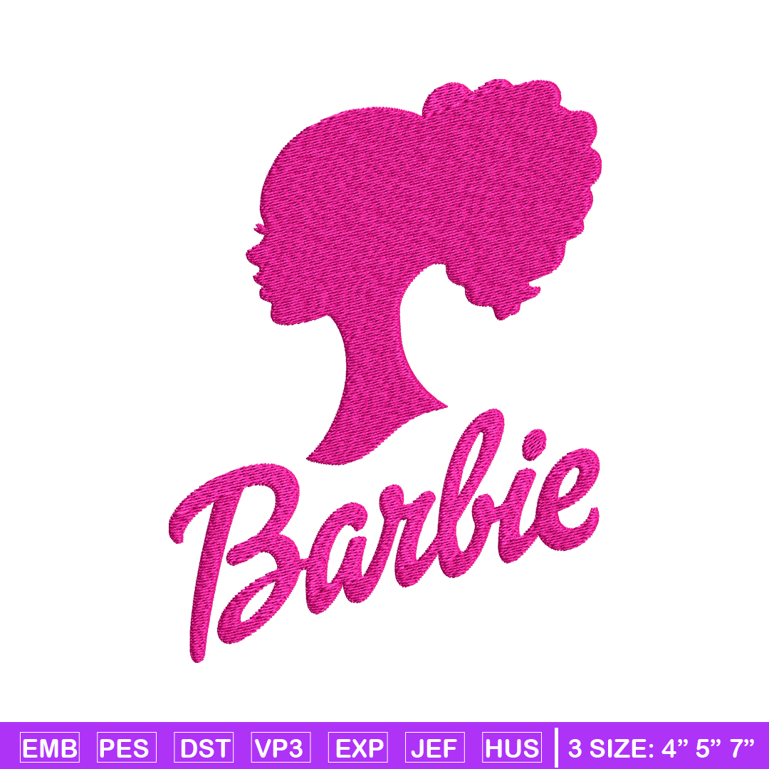 Barbie logo and her Embroidery, Barbie logo Embroidery, logo | Inspire ...