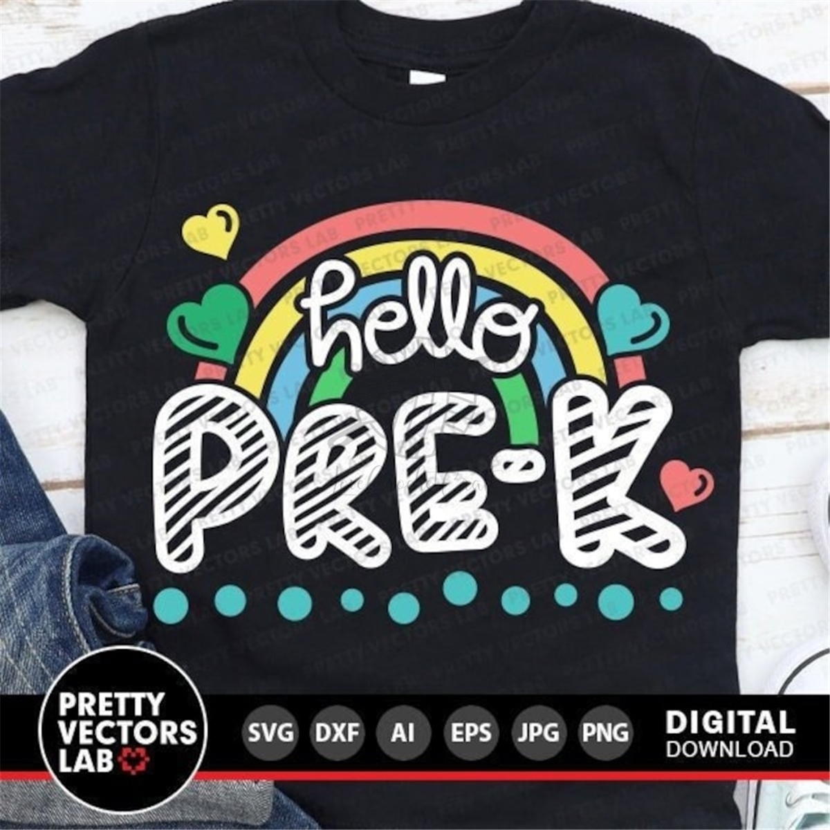 Hello Pre-K Svg, Back To School Svg, Preschool Cut Files, Te | Inspire ...