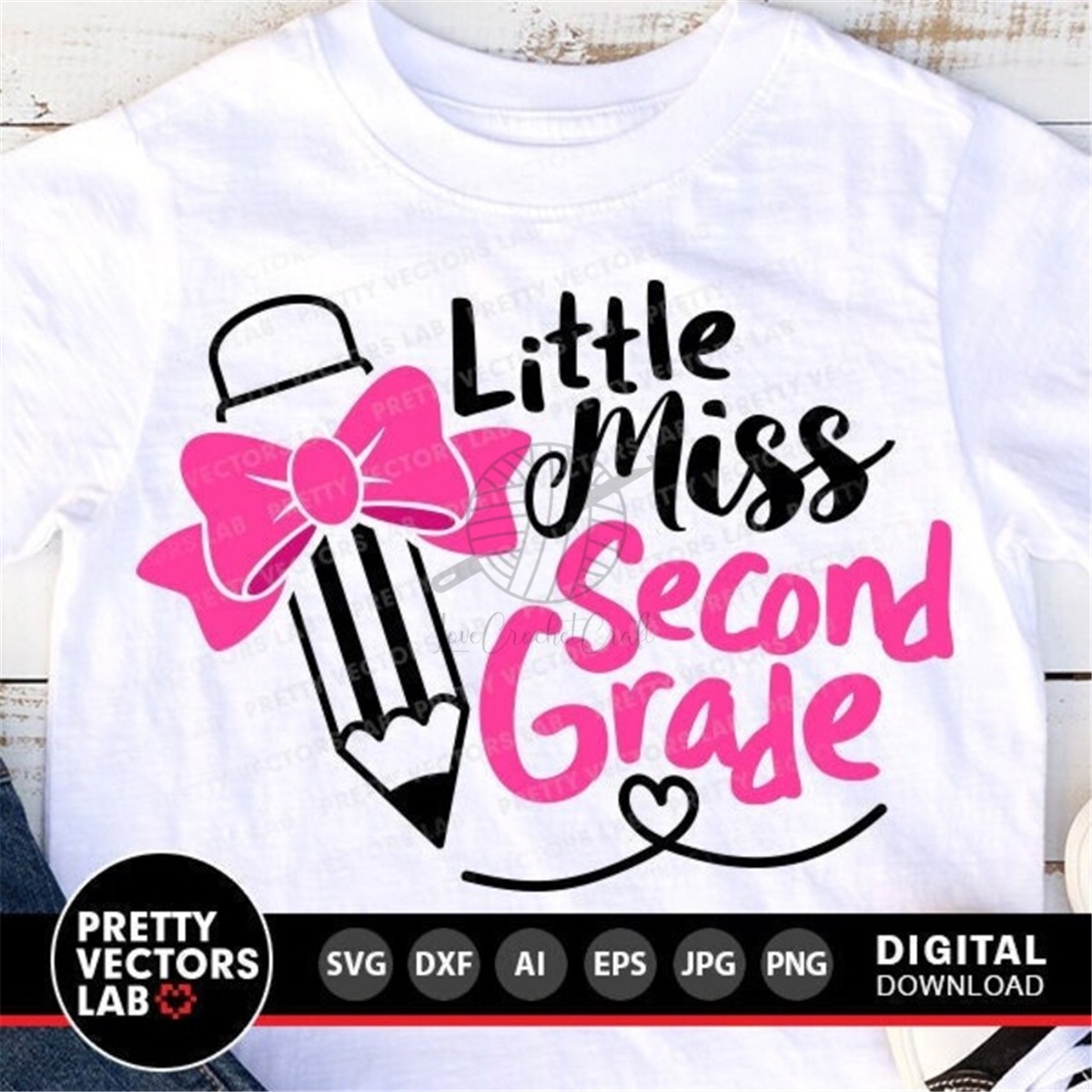 Little Miss Second Grade Svg, Back To School Svg, Girls Shir | Inspire ...