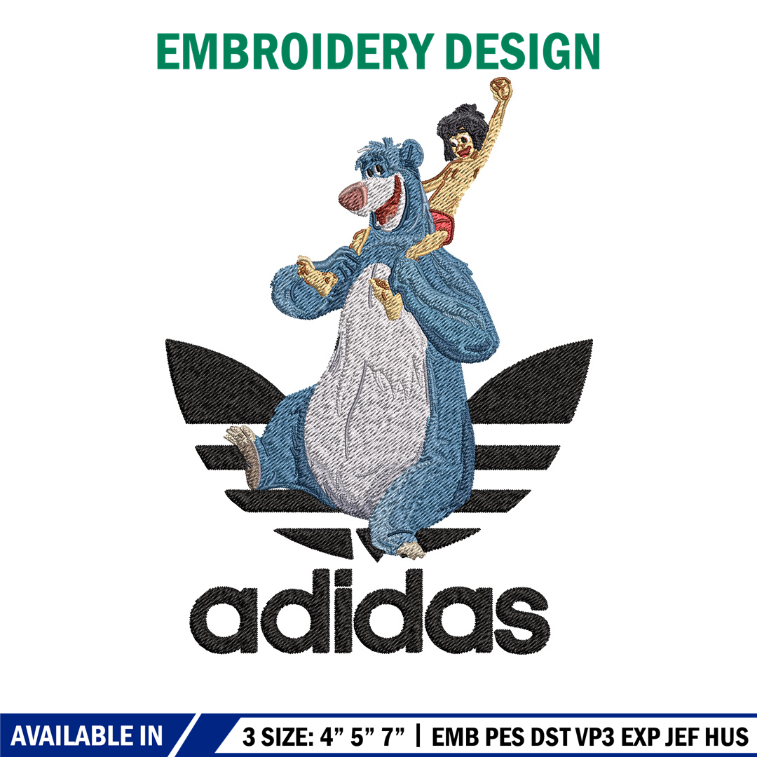 Bear adidas Embroidery Design, Adidas Embroidery, Brand Embr | Inspire ...