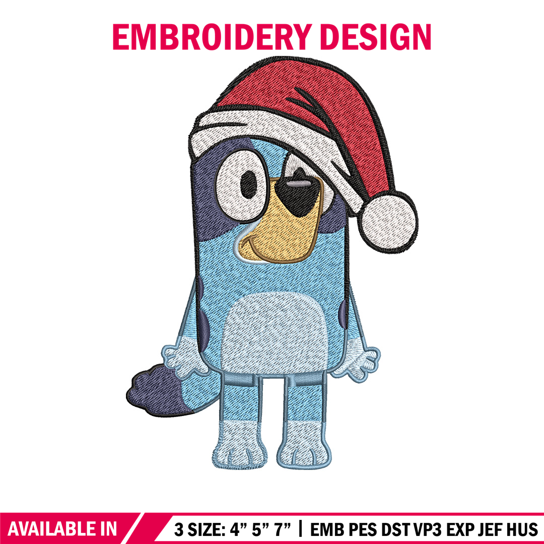 Bluey fun chrismas Embroidery Design, Bluey Embroidery, Embr - Inspire ...