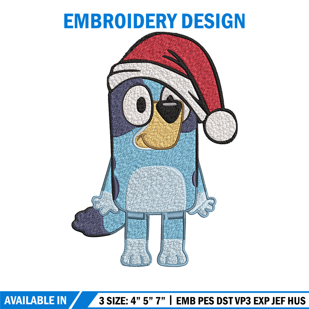 Bluey fun chrismas Embroidery Design, Bluey Embroidery, Embr | Inspire ...