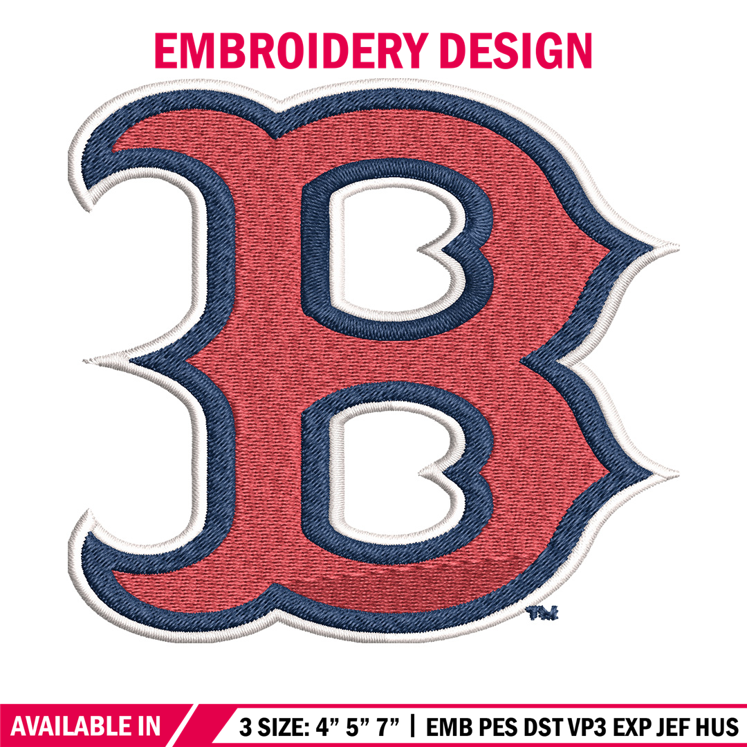 Boston Red Sox Embroidery Design, Logo Embroidery, MLB Embro | Inspire ...