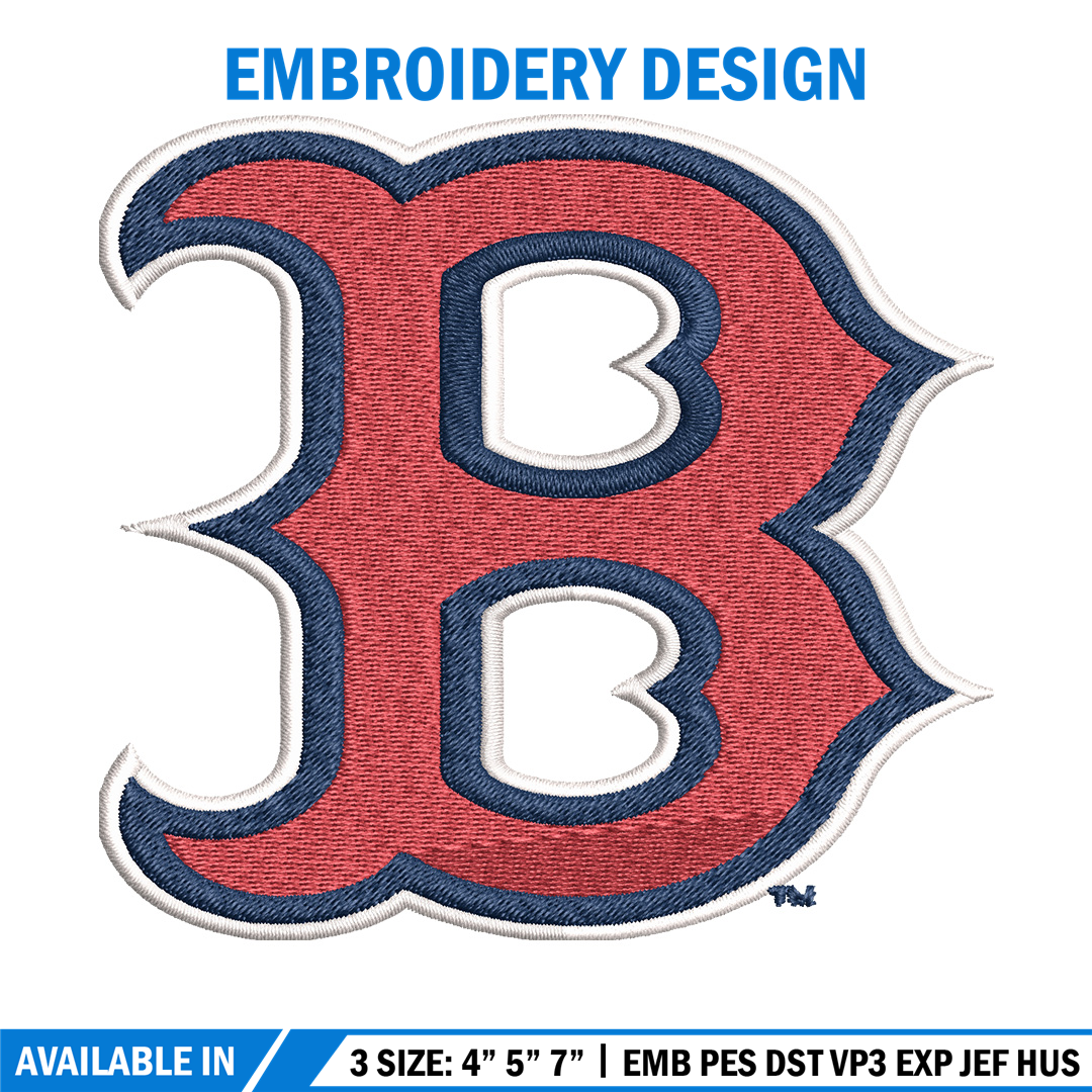 Boston Red Sox Embroidery Design, Logo Embroidery, MLB Embro | Inspire ...