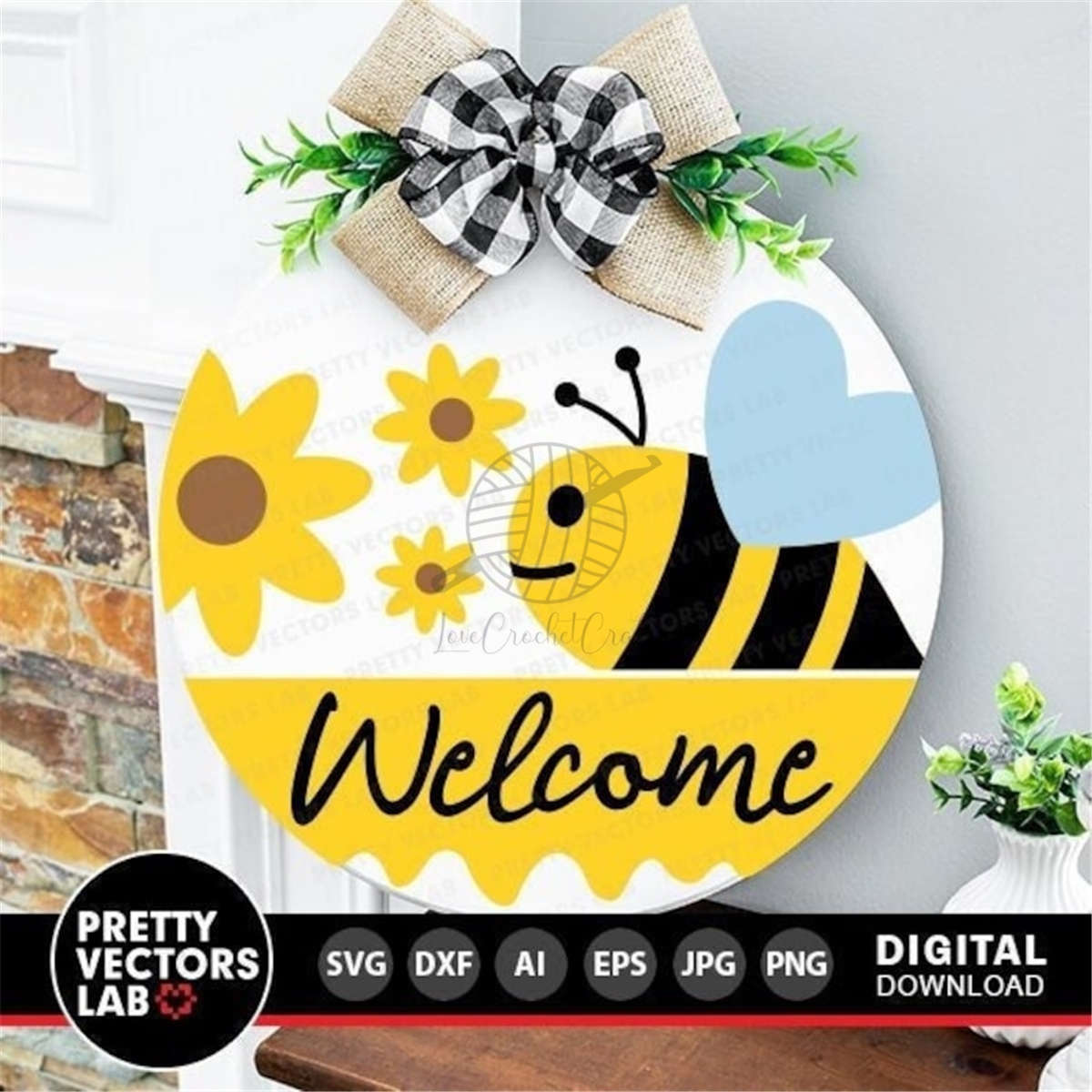 Welcome Svg, Spring Cut Files, Bee Svg, Summer Svg Dxf Eps P | Inspire Uplift