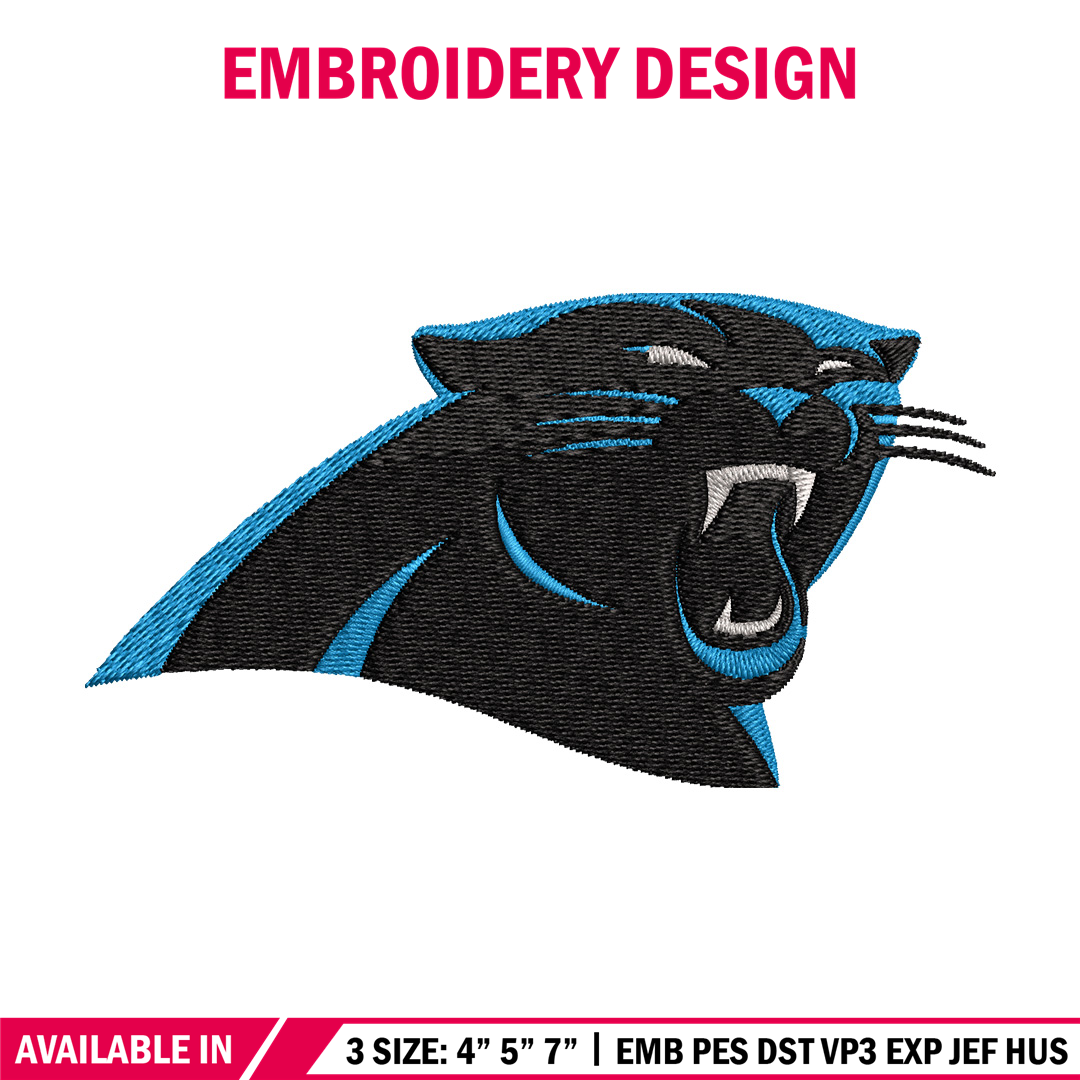 Carolina Panthers logo Embroidery, NFL Embroidery, Sport emb | Inspire ...