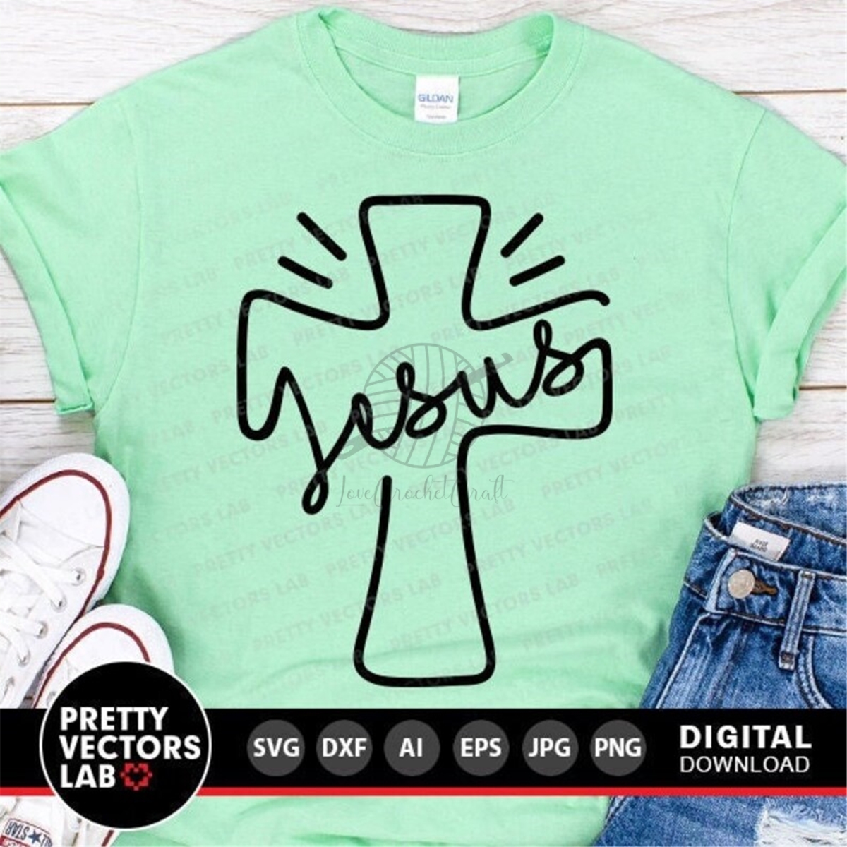 Jesus Cross Svg, Cross Svg, Jesus Svg Dxf Eps Png, Easter Cu | Inspire ...