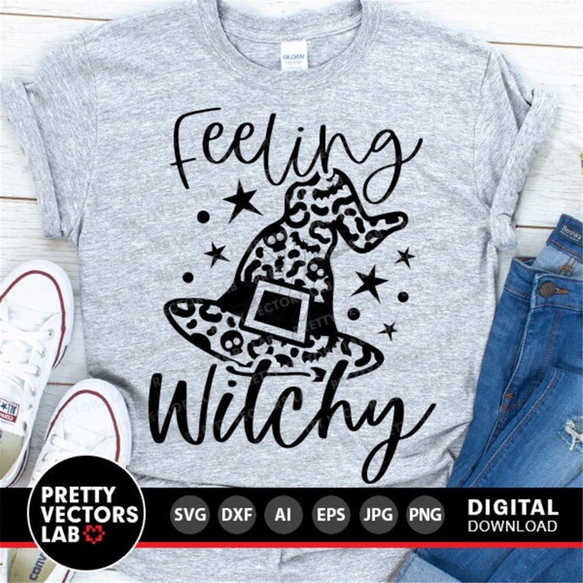 Feeling Witchy Svg, Halloween Cut Files, Leopard Print Svg, - Inspire ...