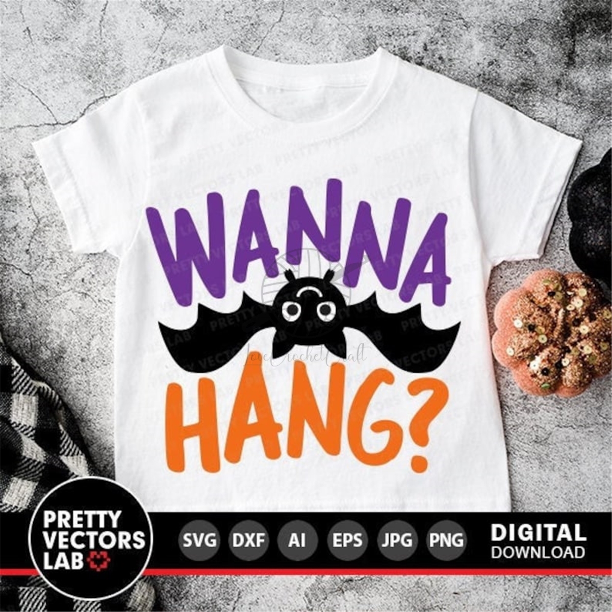 Wanna Hang Svg, Halloween Cut Files, Cute Bat Svg, Funny Hal | Inspire ...