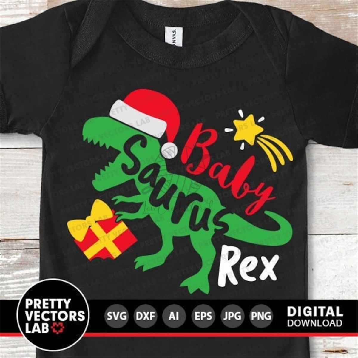 Christmas Dinosaur Svg, Baby Saurus Svg, Santasaurus Rex Svg - Inspire ...