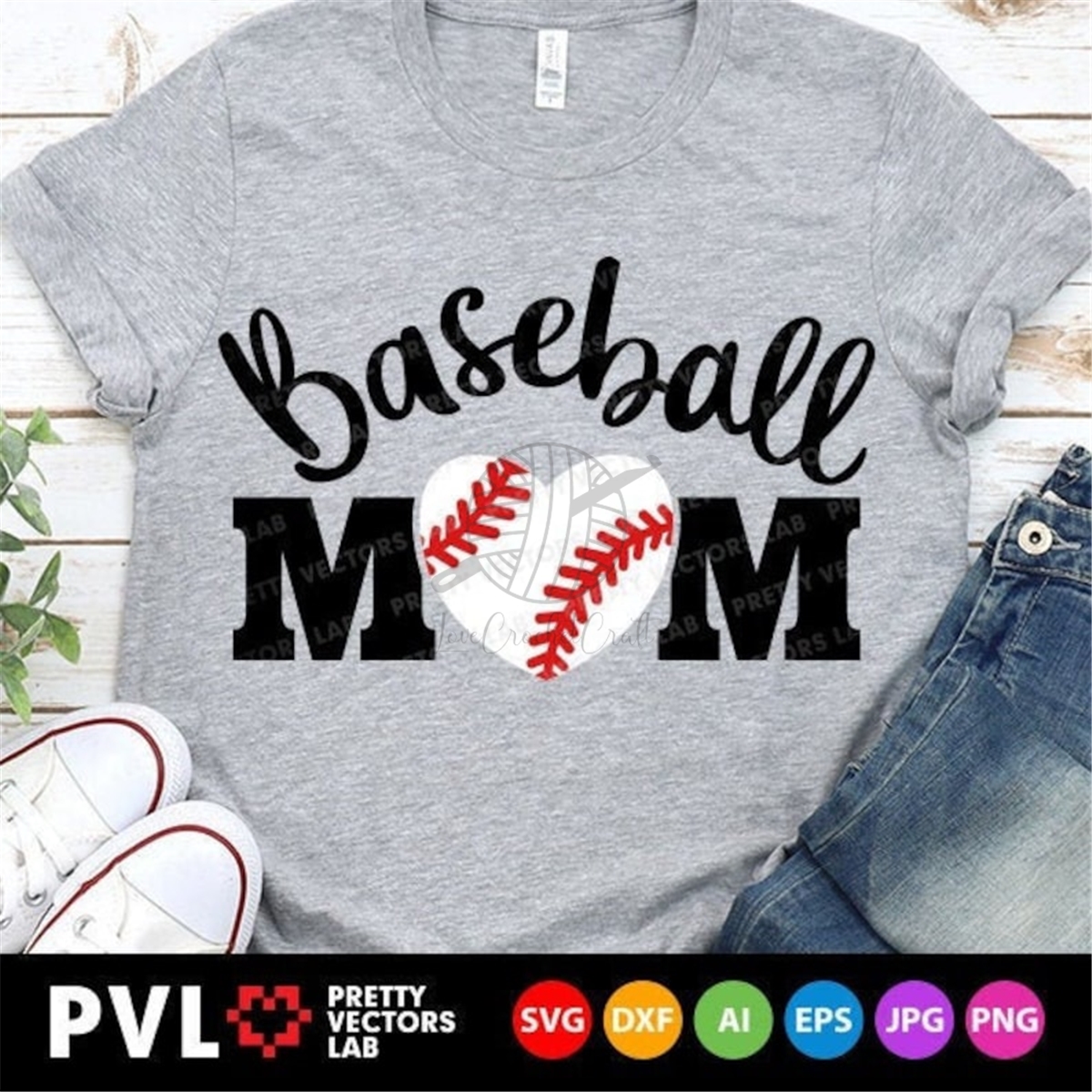 Baseball Mom Svg, Love Baseball Cut Files, Baseball Heart Sv - Inspire ...