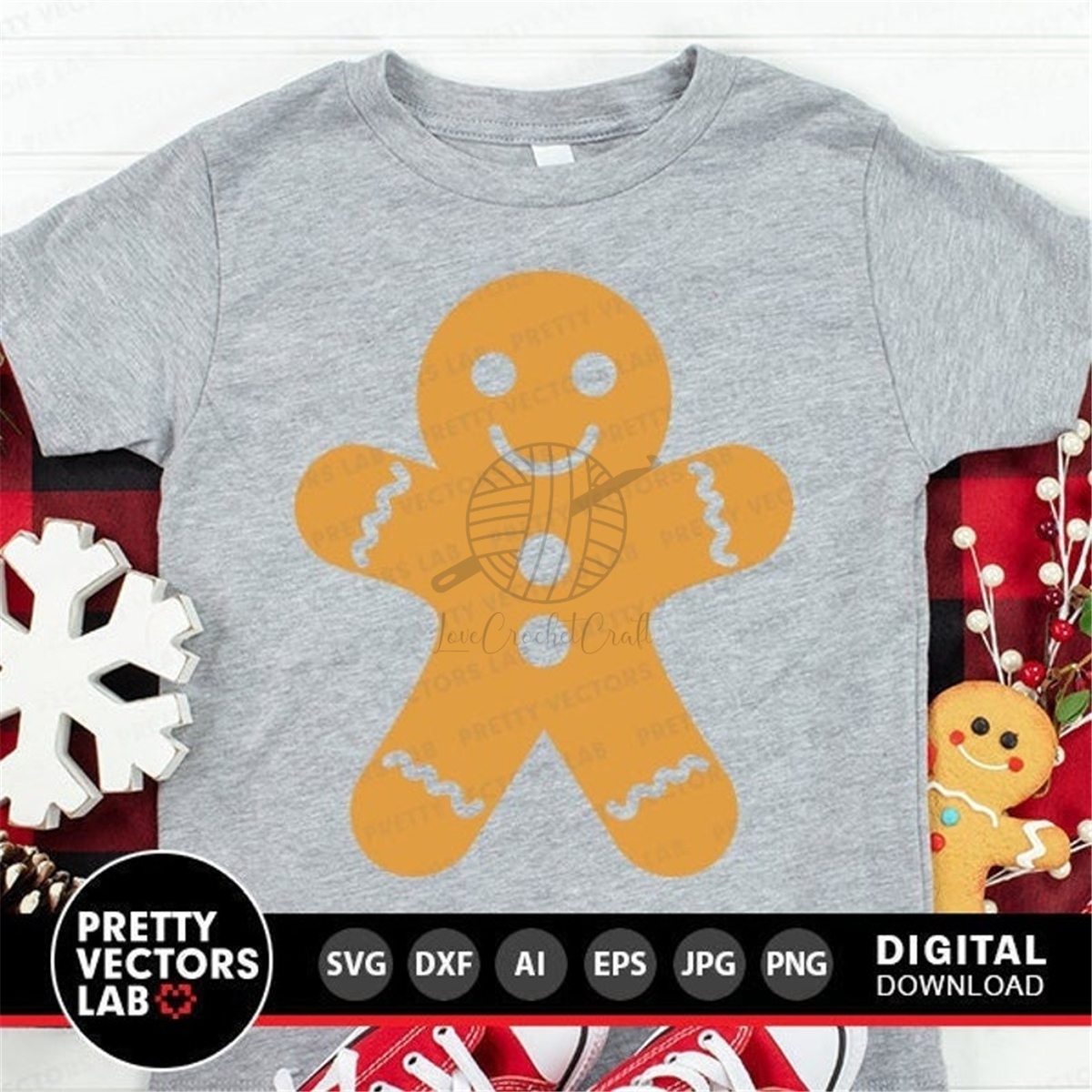 Gingerbread Svg, Christmas Svg, Gingerbread Man Svg Dxf Eps | Inspire ...
