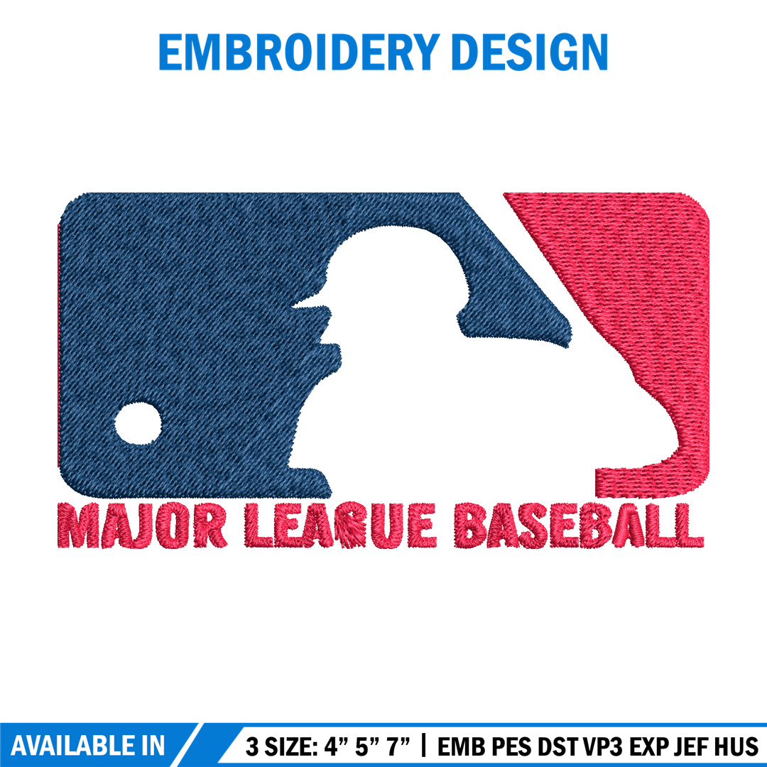 Major League Baseball logo Embroidery, MLB Embroidery, Sport | Inspire ...