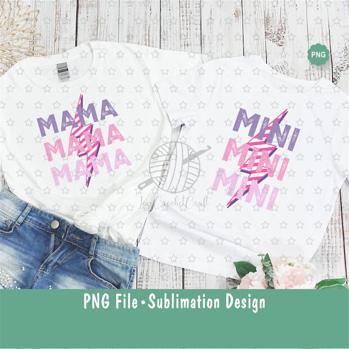 Mama Mini Png, Retro mama Png, Lightening Png, Birthday girl - Inspire ...