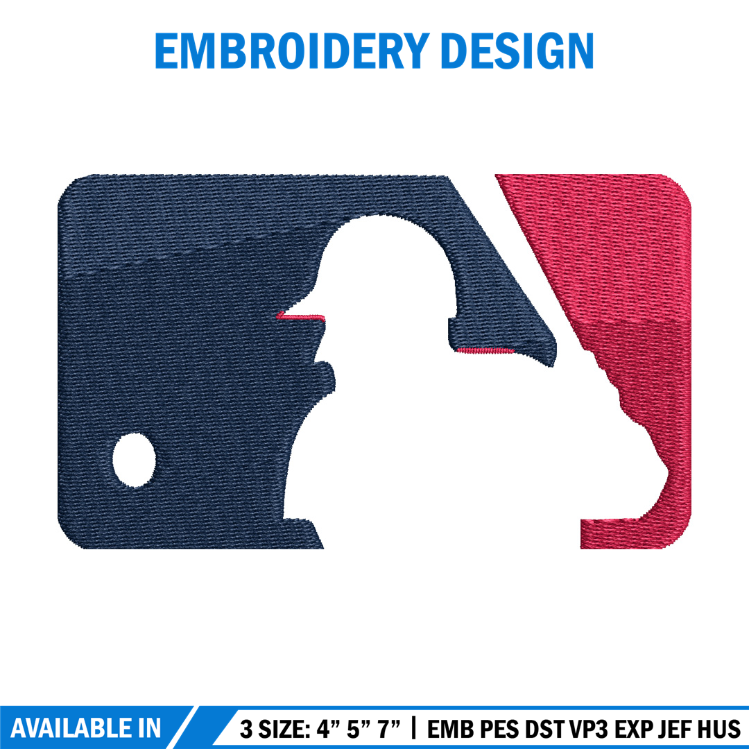 Major League Baseball logo Embroidery, MLB Embroidery, Sport | Inspire ...