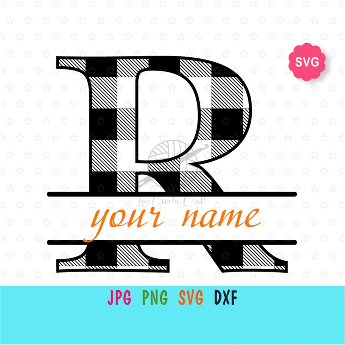Split Monogram SVG for cricut, Letter R monogram print for t - Inspire ...