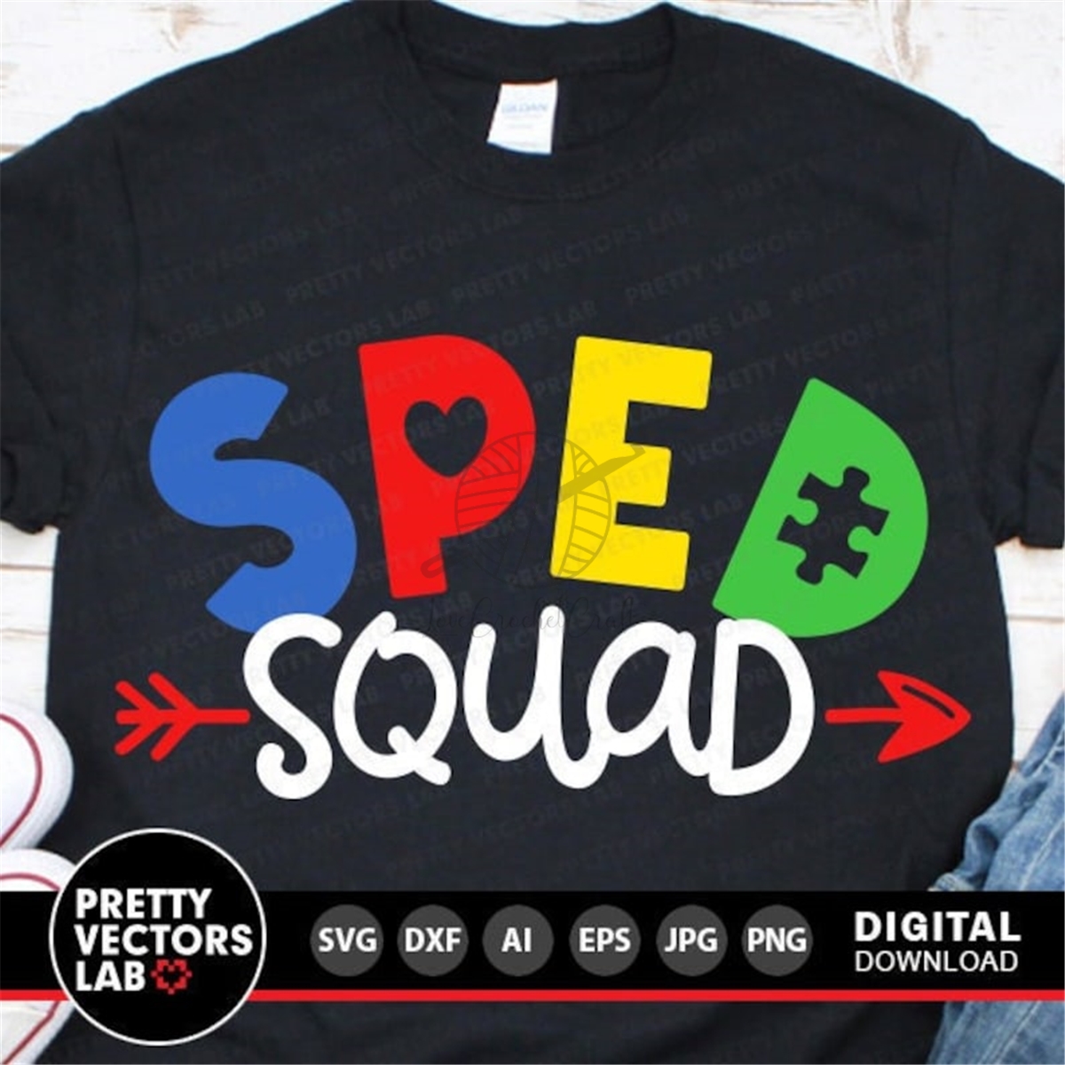 SPED Squad Svg, SPED Teacher Cut Files, Special Education Sv | Inspire ...