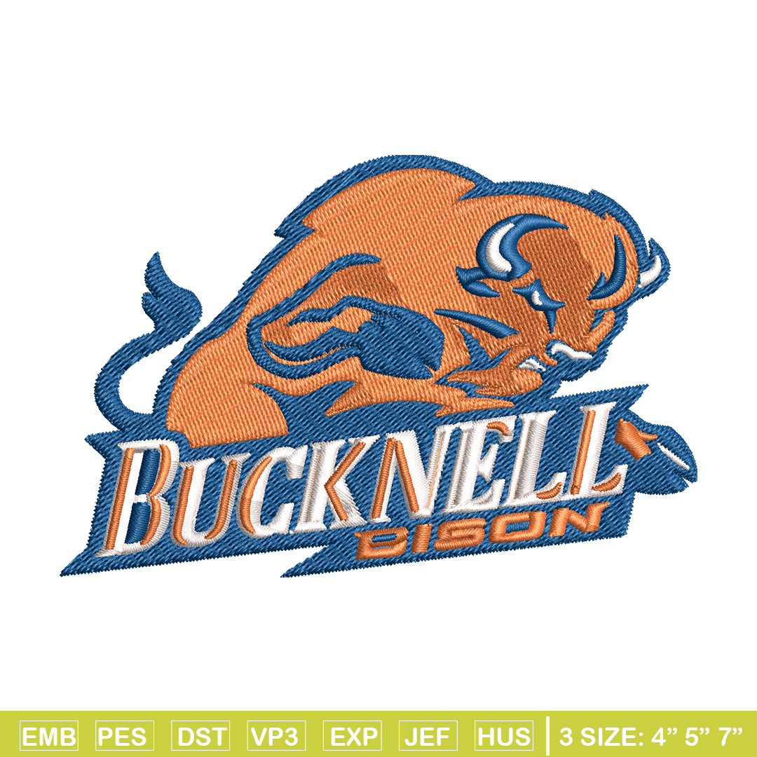 Bucknell Bison embroidery design, Bucknell Bison embroidery, - Inspire ...