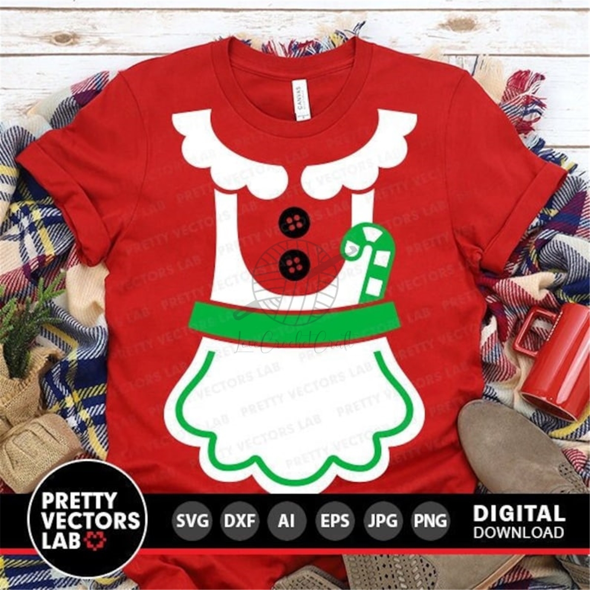 Christmas Svg, Mrs. Claus Svg, Funny Costume Cut Files, Mrs | Inspire ...