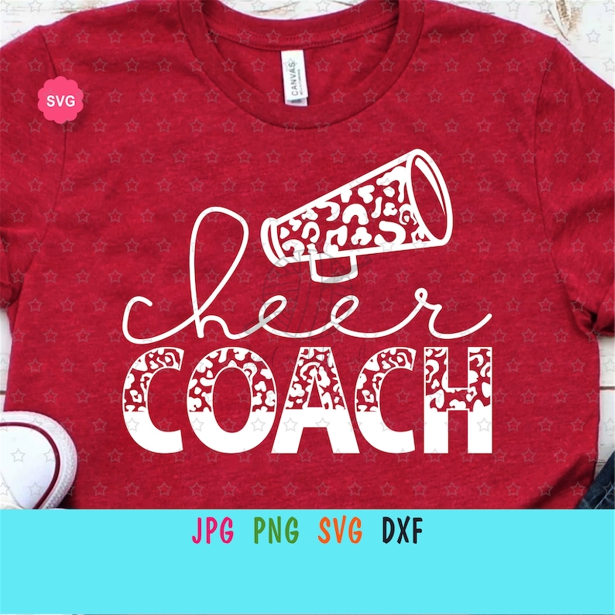 Cheer Coach Leopard Svg for cricut, Cheerleader Svg, Cheer m - Inspire ...