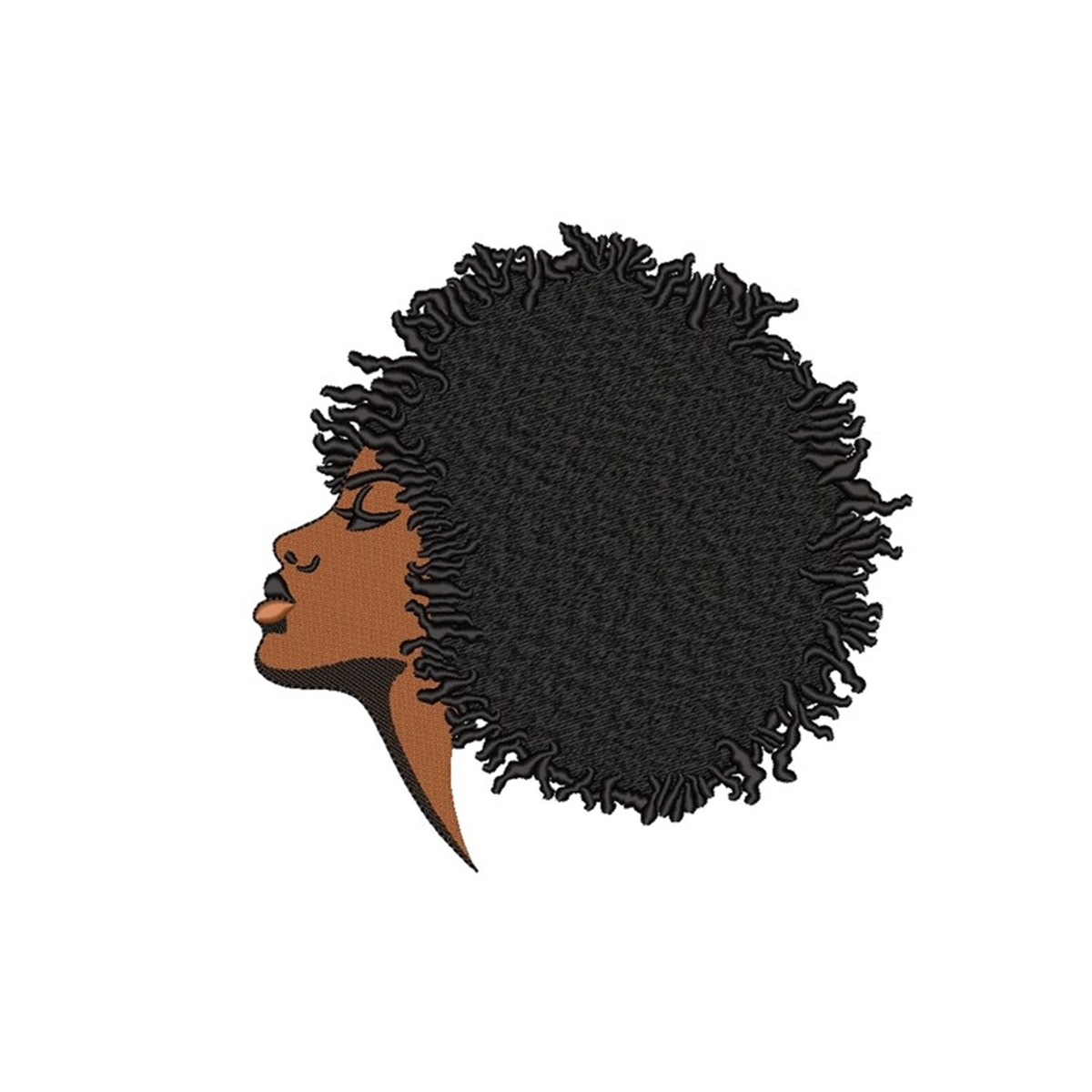 Beautiful Black Woman Embroidery Design, African American Wo - Inspire ...