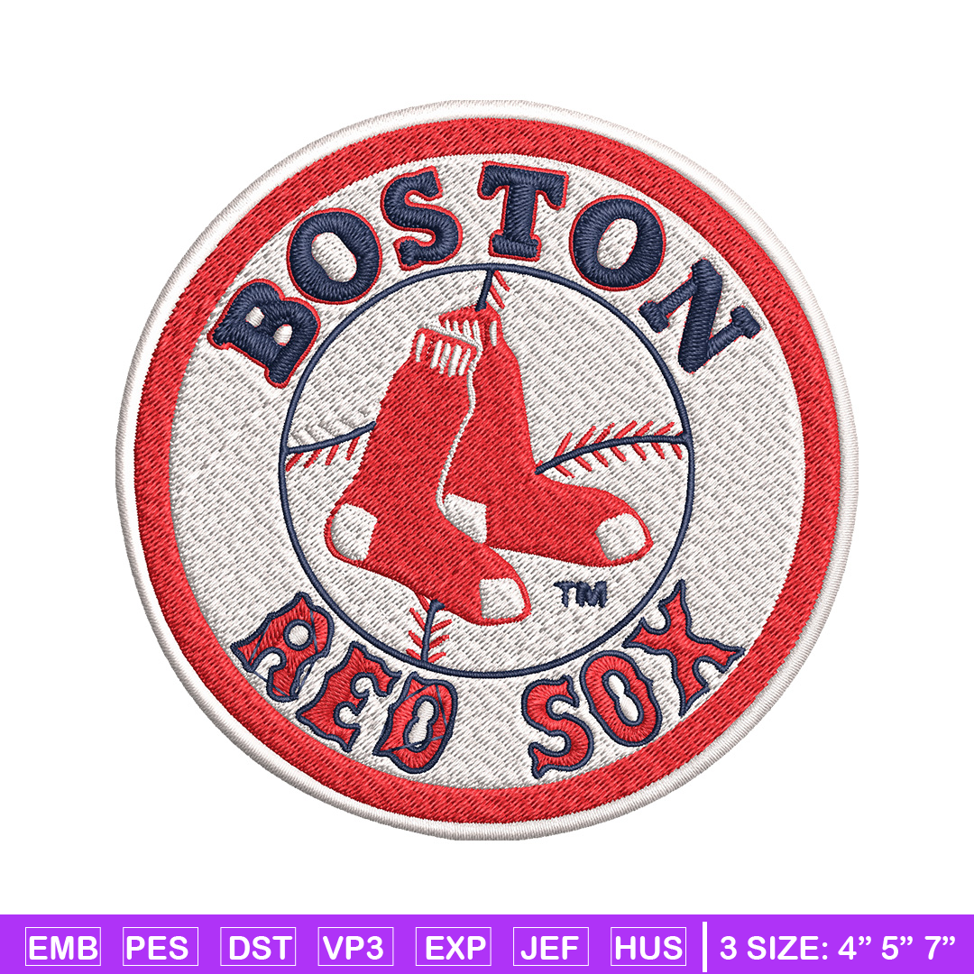 Boston Red Sox Embroidery Design, Logo Embroidery, MLB Embro | Inspire ...