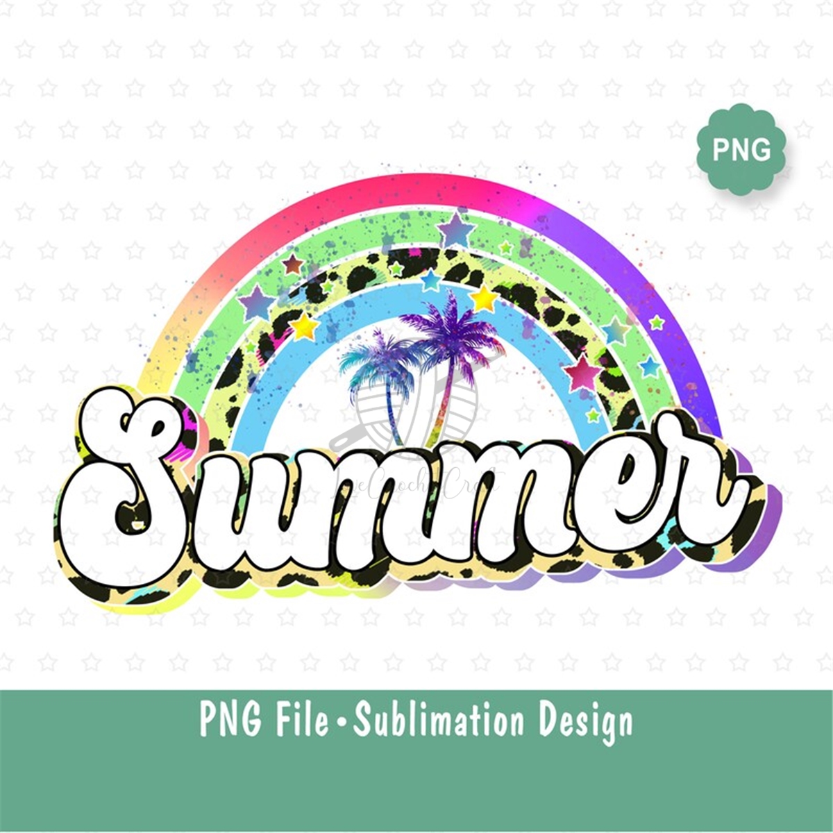 Rainbow Summer Png for Sublimation or Print, Rainbow Png, Su - Inspire ...